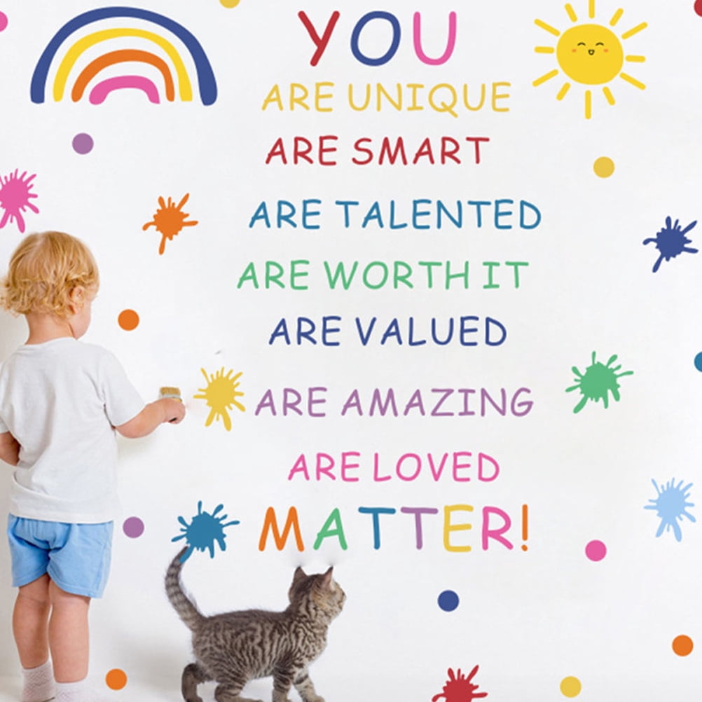 FRCOLOR Inspirational Motivational Wall Art SelfAdhesive PVC Decor for ...
