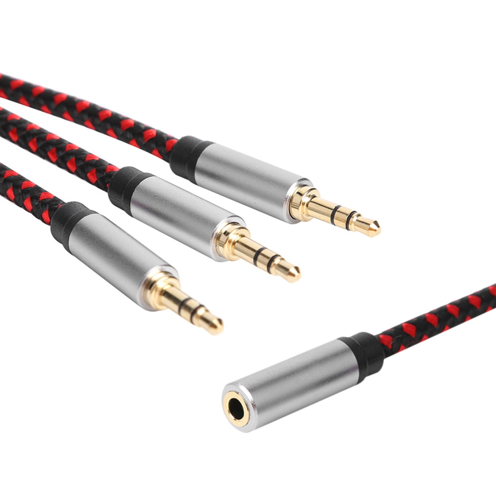 FRCOLOR Instrument Cable Headphone Sharing Line Splitter for Kids Car ...