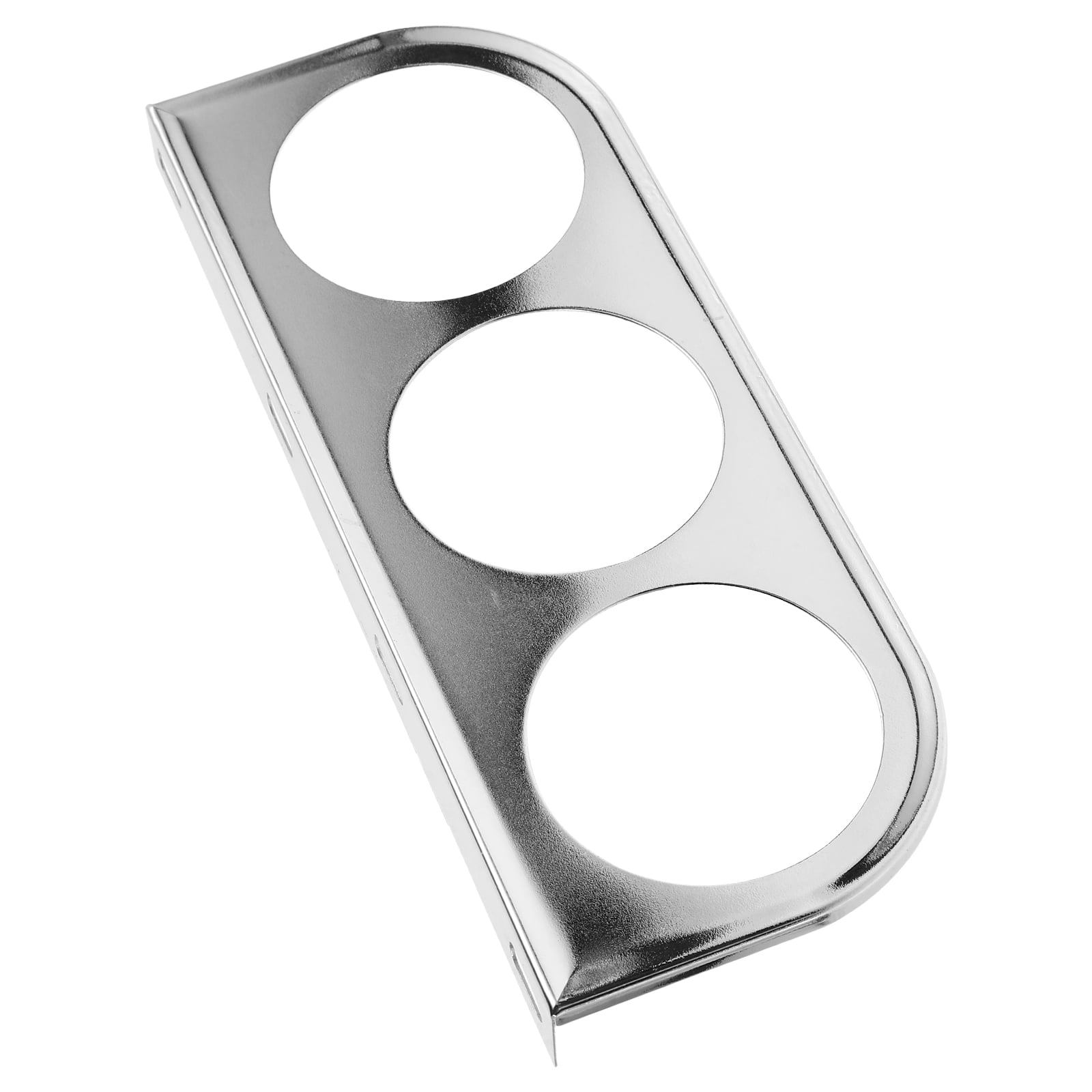 Triple Gauge Car Dashboard Mount Bracket for 52mm Meters Silver Iron ...
