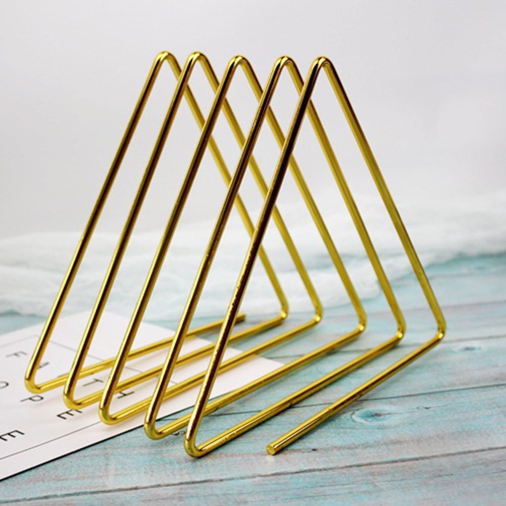 FRCOLOR Iron Book Shelf Organizer Rack Desktop Bookshelf Small Child ...