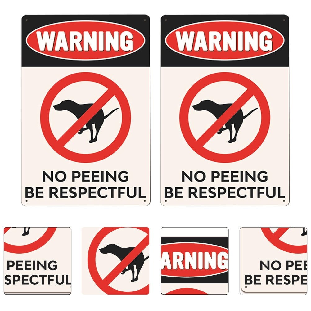 FRCOLOR Iron Dog Warning Sign for Yard with Clearly Visible Font to ...