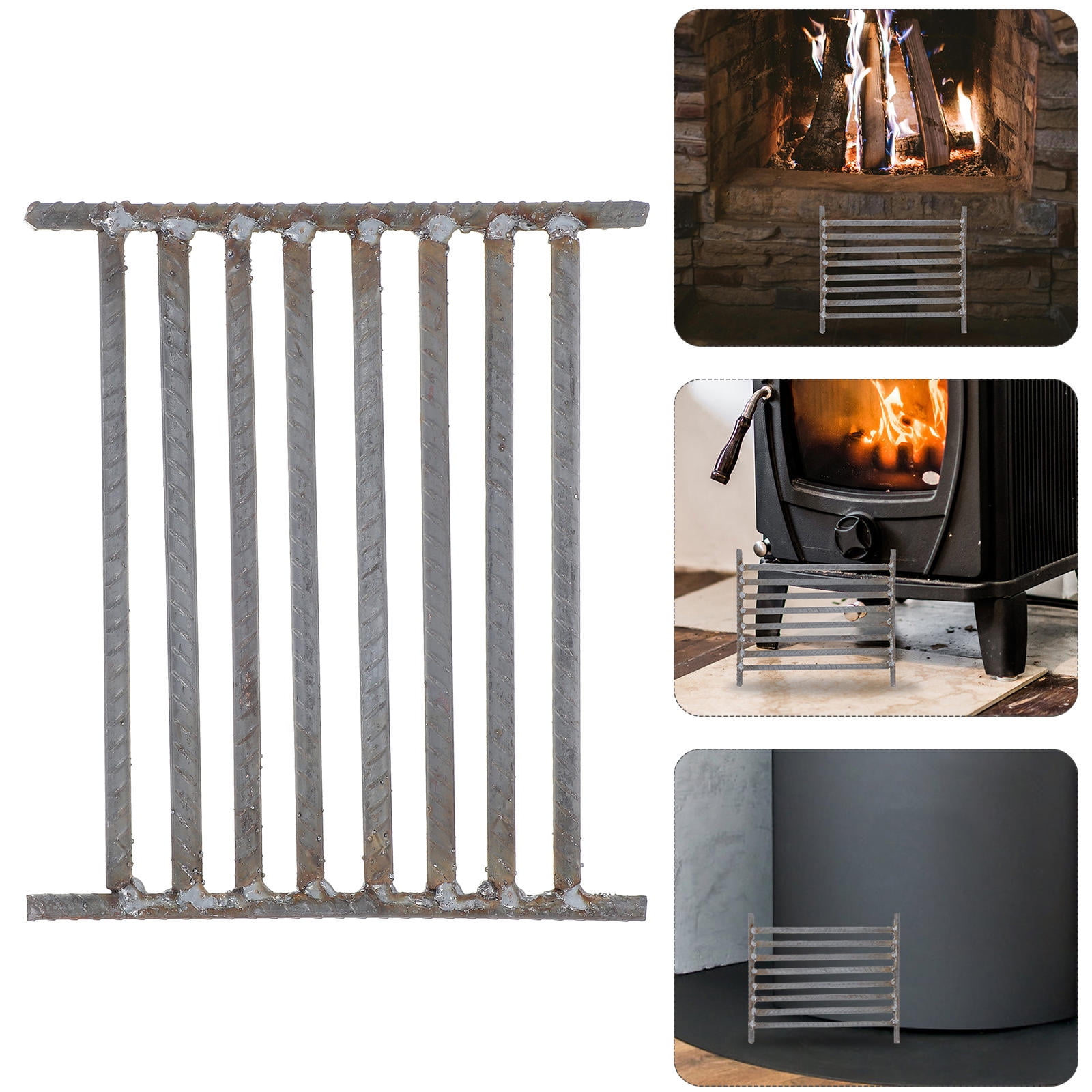 FRCOLOR Iron Grill Grate For Fire Pit Fireplace Accessories Heavy Duty ...