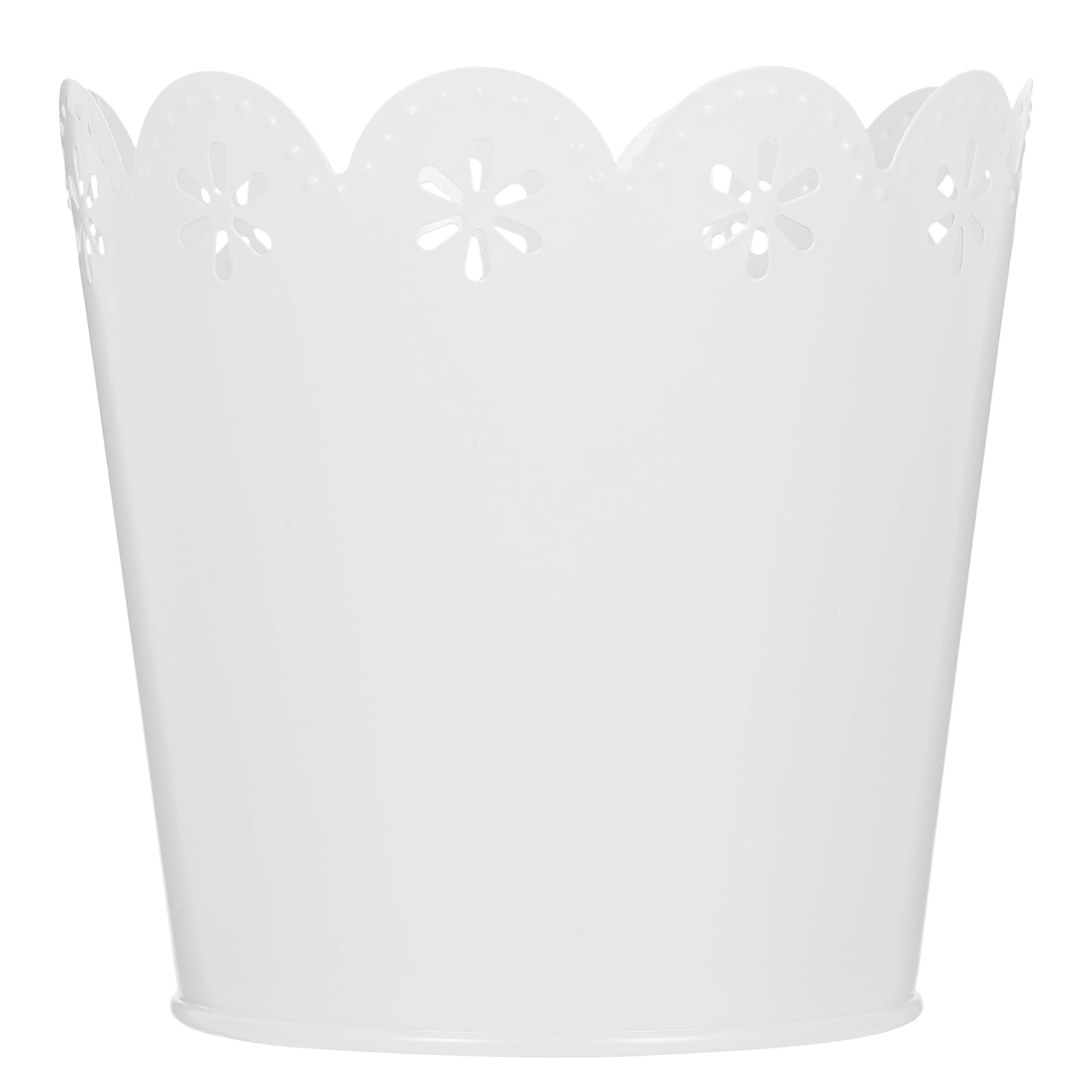 FRCOLOR Iron Trash Can Flower Pot Bucket Vintage Farmhouse Iron Utility ...