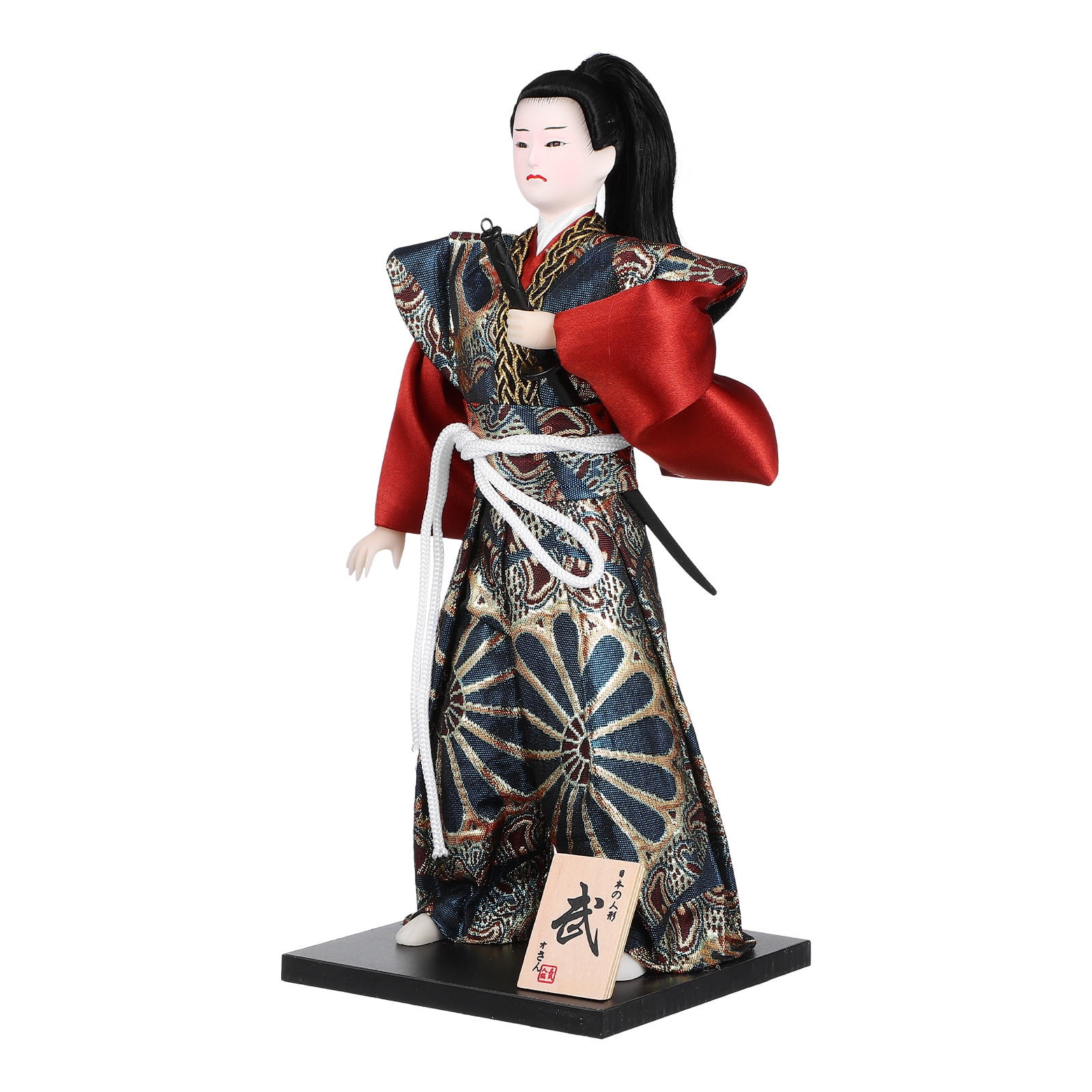 FRCOLOR Japanese Samurai Doll 12 inch Traditional Warrior Figurine ...