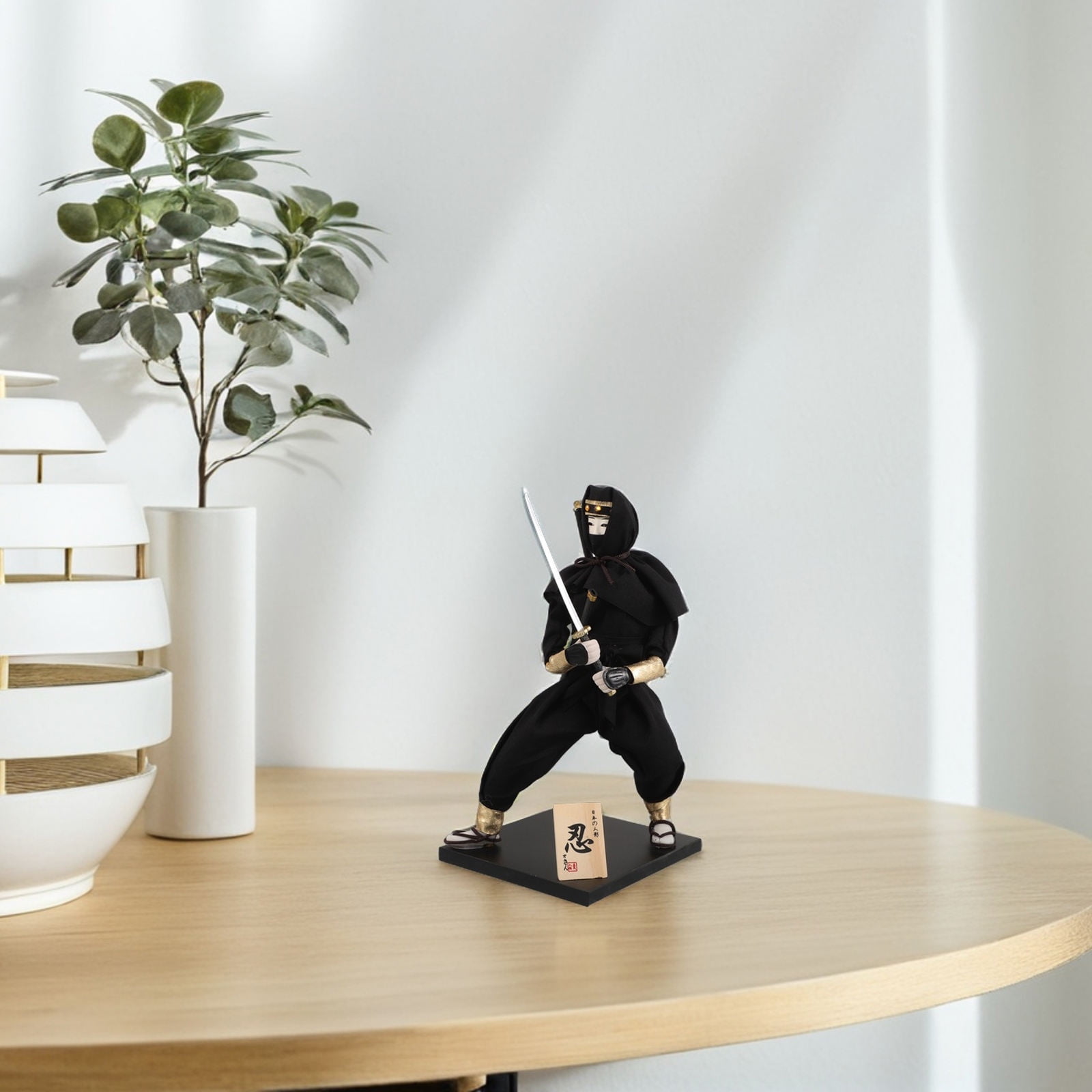 FRCOLOR Japanese Samurai Ninja Doll Lifelike Traditional Japanese Ninja Doll Unique Oriental ...