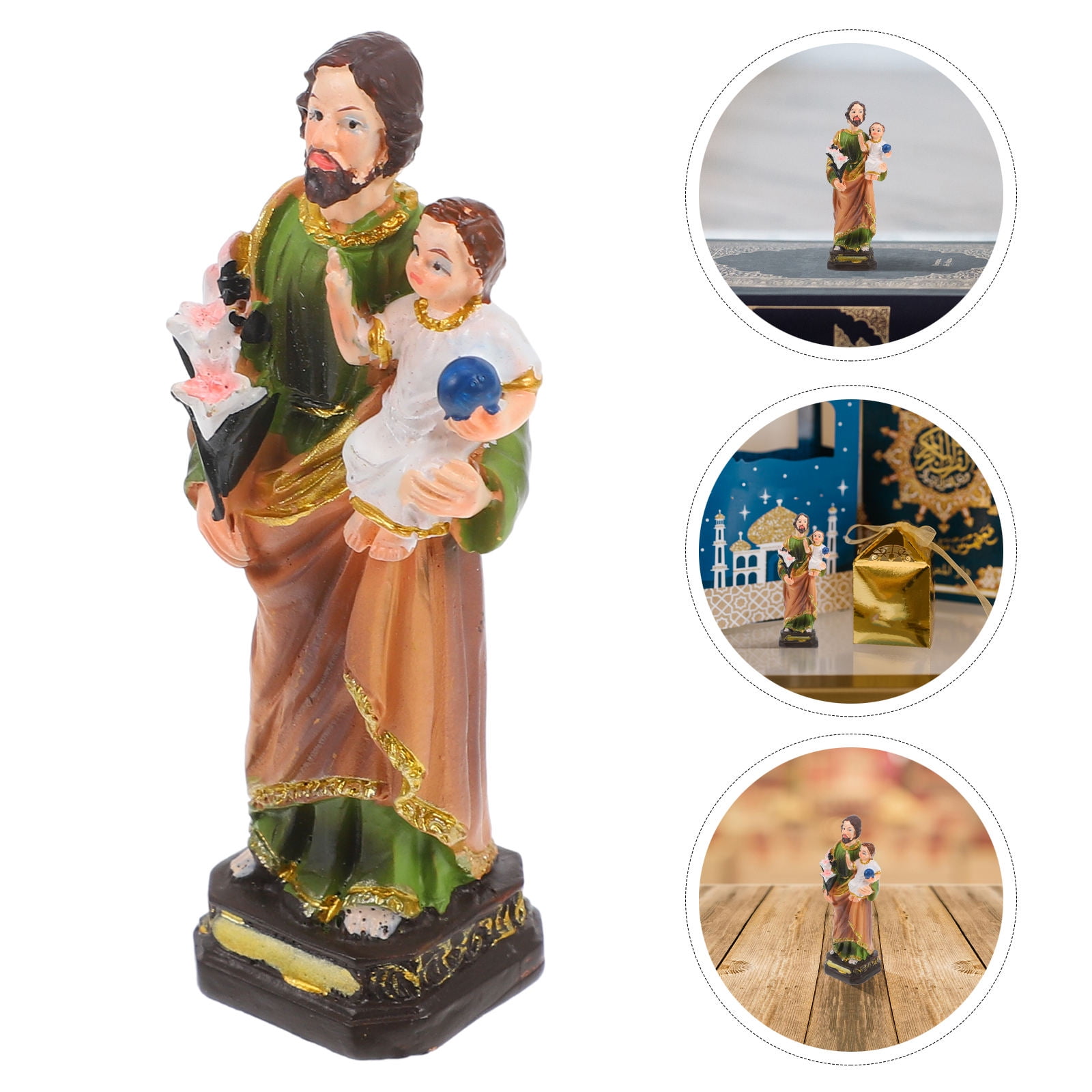 FRCOLOR Jesus Figurine Sacred Heart of Jesus Statue Miniature Jesus ...