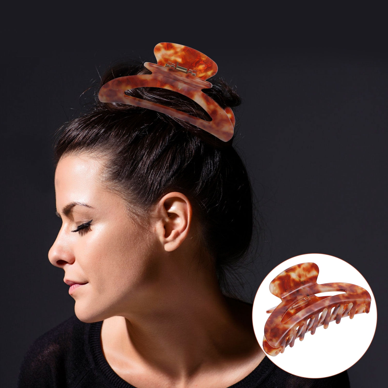 FRCOLOR Jumbo Claw Clips for Thick Hair Practical Hair Claws with ...