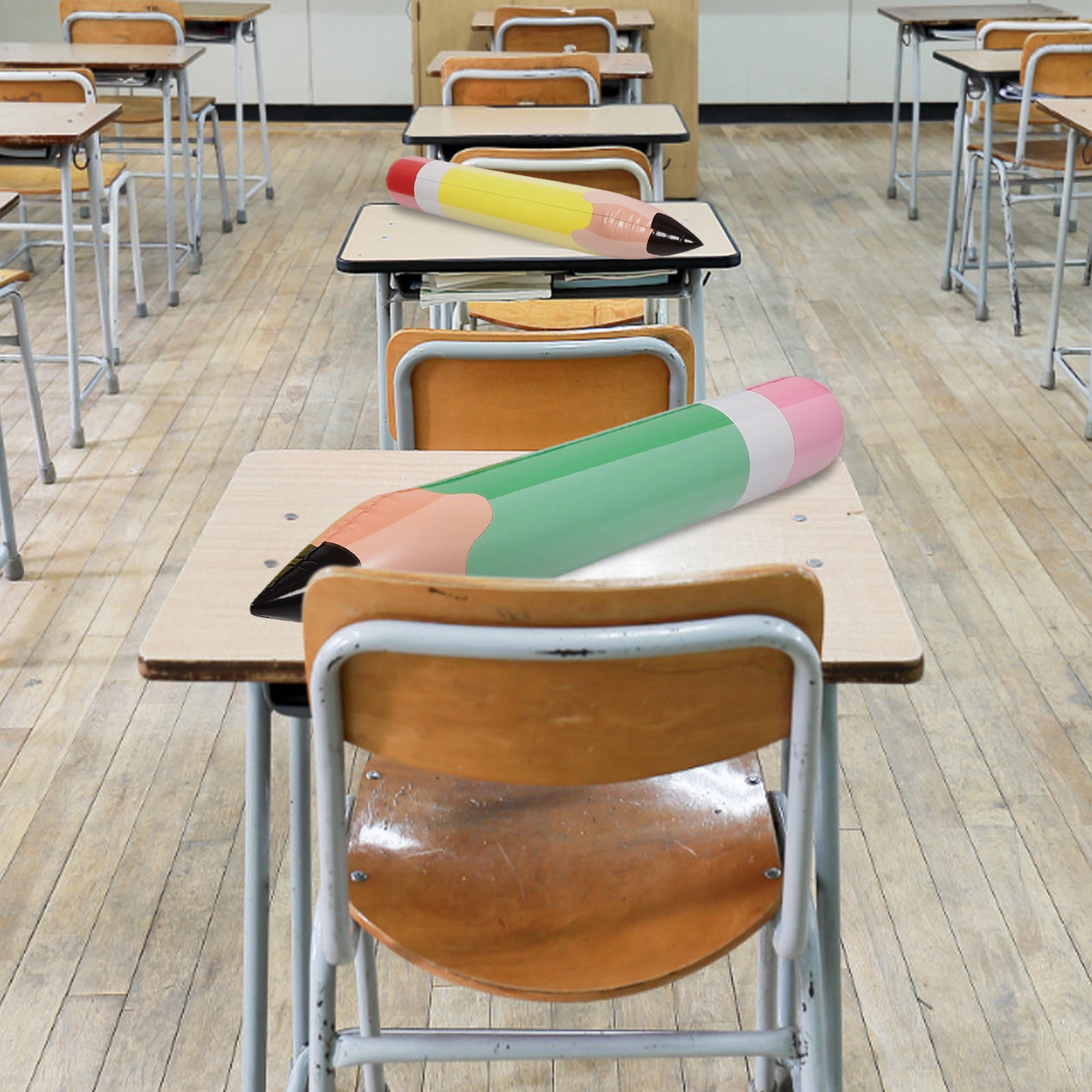 FRCOLOR Jumbo Inflatable Pencil 6pcs Big Blow Up Pencil Giant Pencil ...