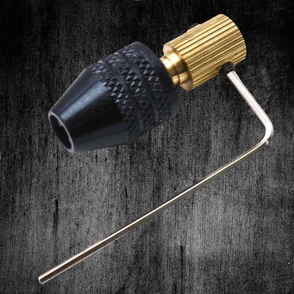 FRCOLOR Keyless Black Aluminium Alloy Mini 3-Jaw Drill Chuck Drilling ...