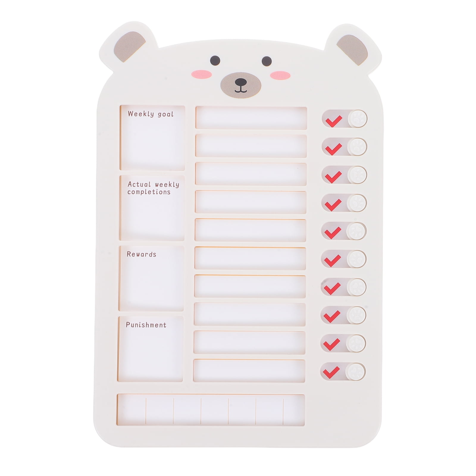 FRCOLOR Kids Chores Chart Slider Chart To-Do-List Checklists Task Board ...