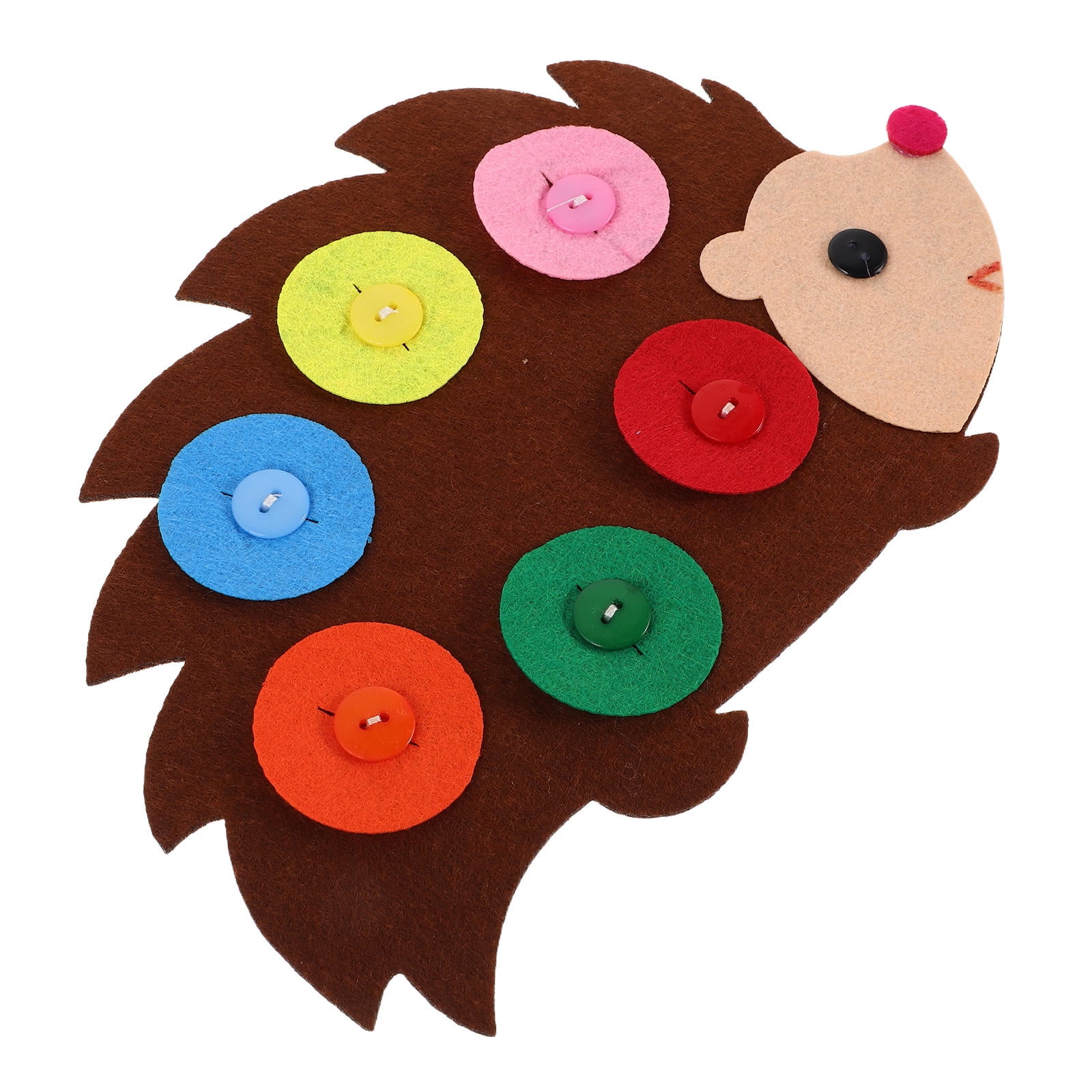 FRCOLOR Kids Craft Toy Non Woven Felt Button Board Toddlers Educational ...