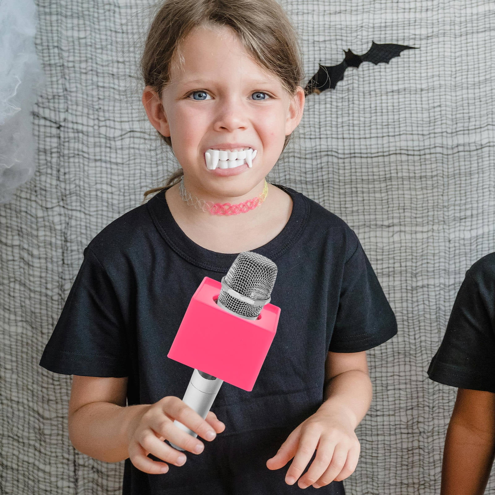 FRCOLOR Kids Microphone Flag Station Mic Logo Square Mic Flag Interview ...