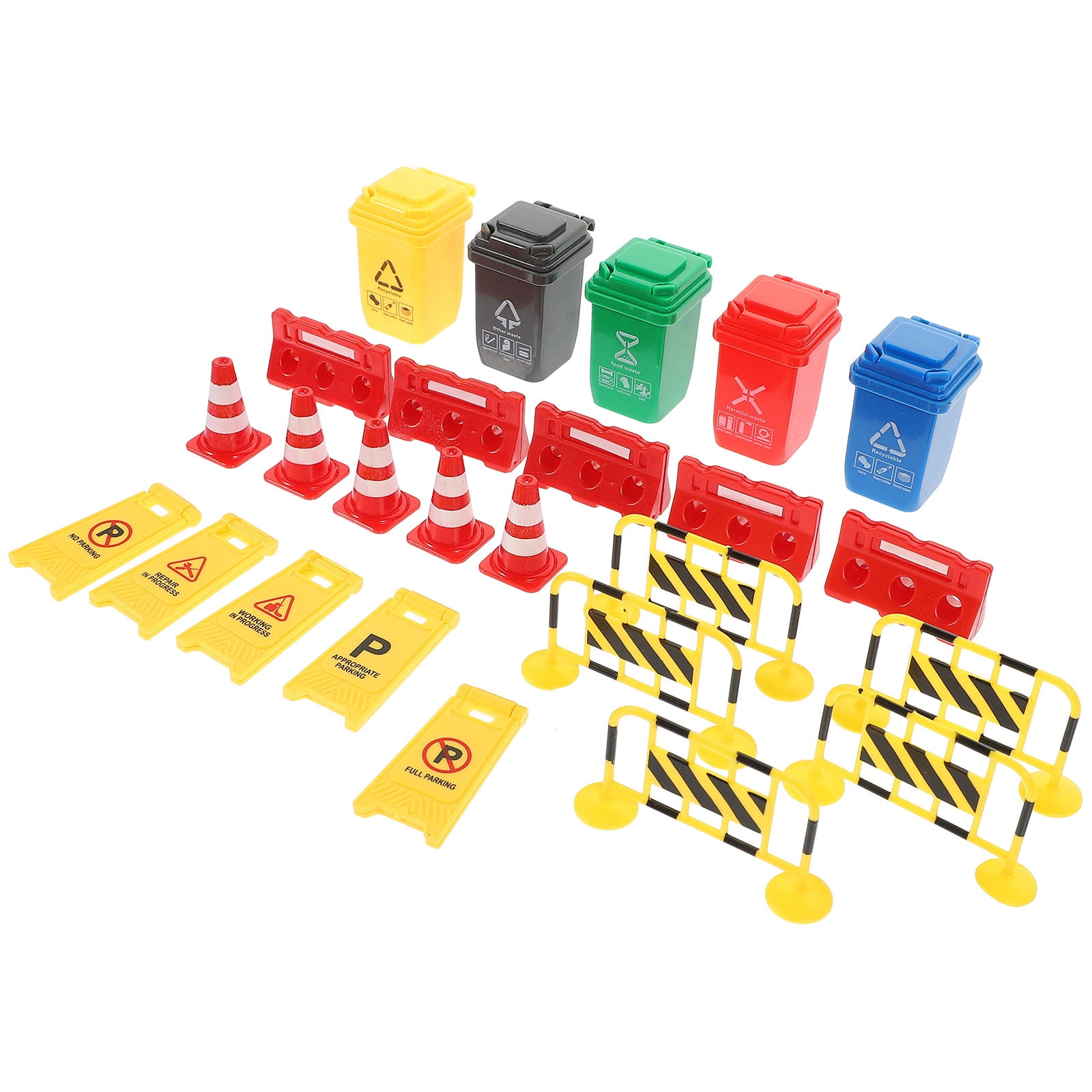 FRCOLOR Kids Traffic Play Signs 1Set Realistic Simulation Educational ...