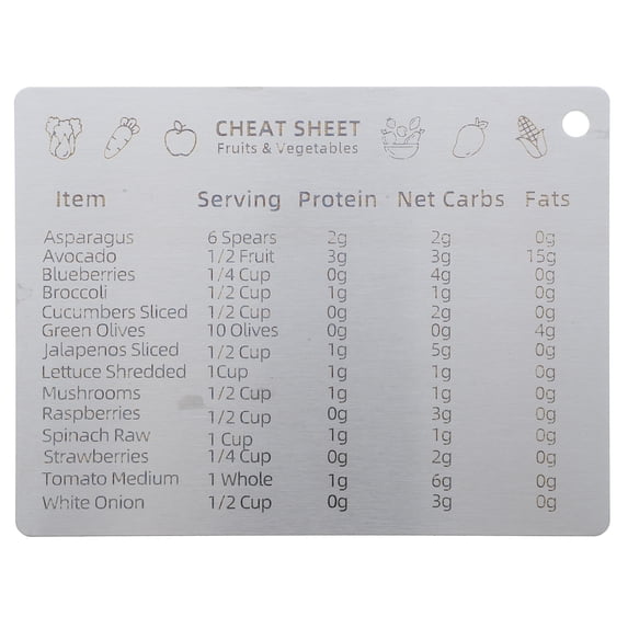 FRCOLOR Kitchen Measurement Conversion Chart Magnetic Mount Stainless ...