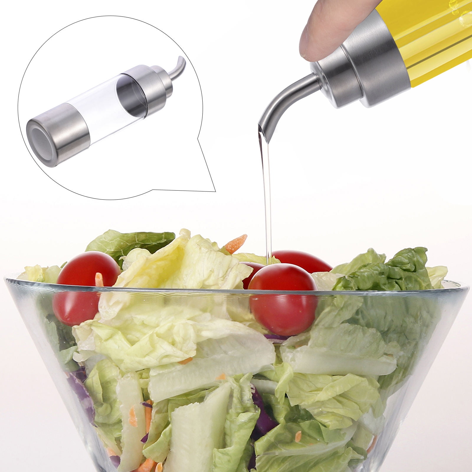 FRCOLOR Kitchen Oil Visible Dispenser Multiple Jobs Soy Sauce Bottle ...