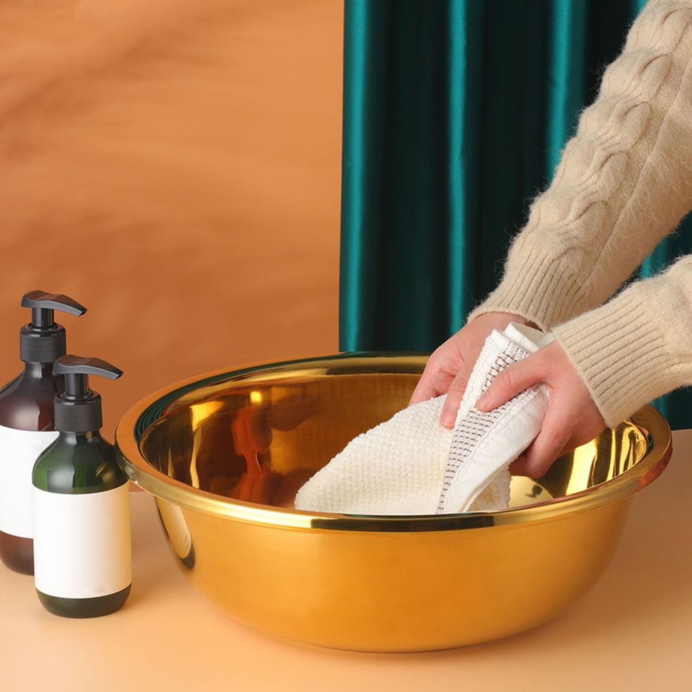 FRCOLOR Kitchen Stainless Steel Basin for Washing Vegetables Stainless ...