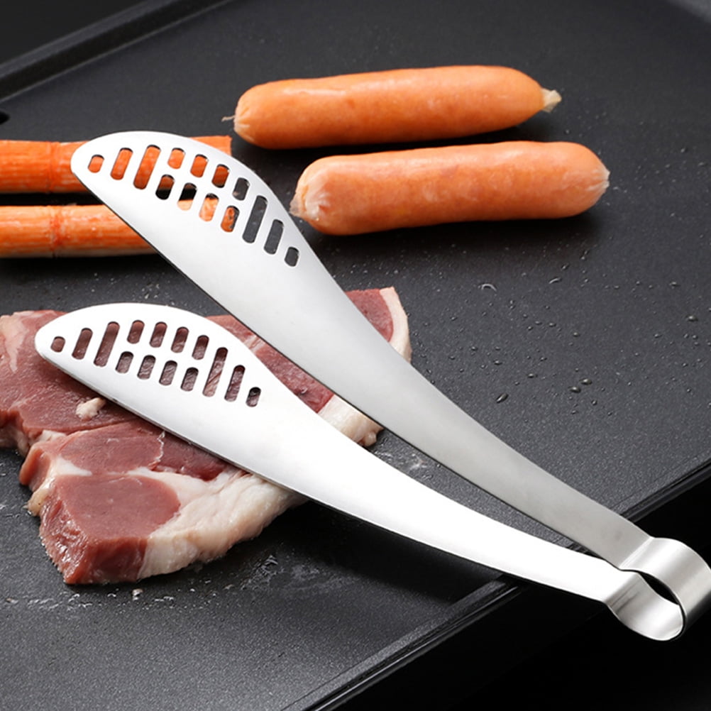FRCOLOR Kitchen Tongs for Cooking Steak Pliers Food Clip Barbecue Clamp ...