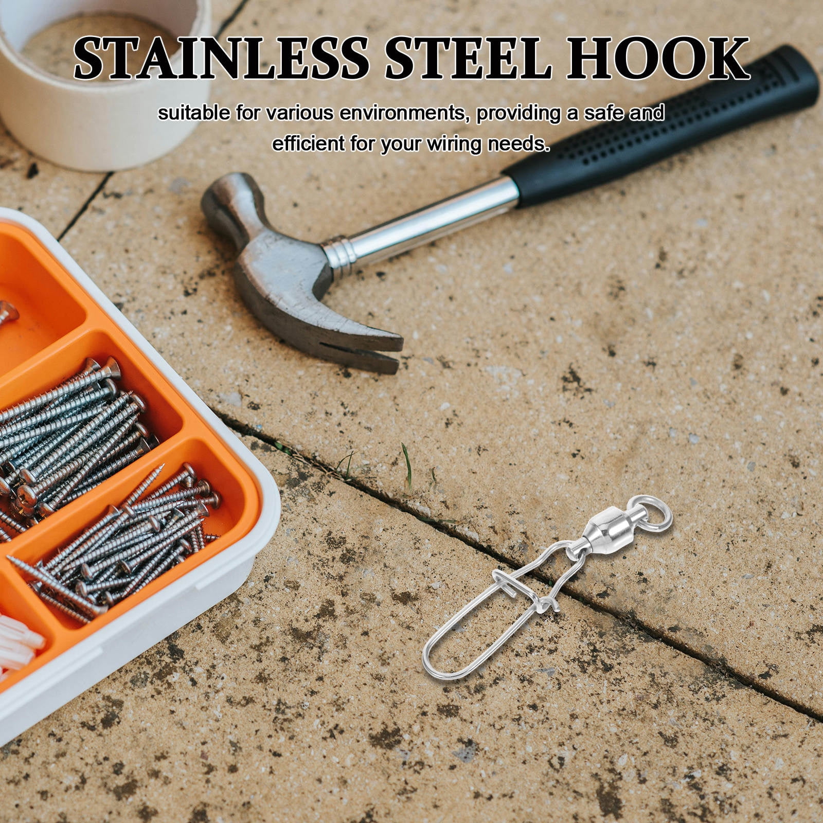 FRCOLOR Kite Line Spool Axle Hook Stainless Steel Hook For Kite ...