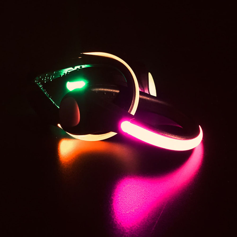 FRCOLOR LED Shoe Light Clips for Night Running Gear with PVC ABS ...