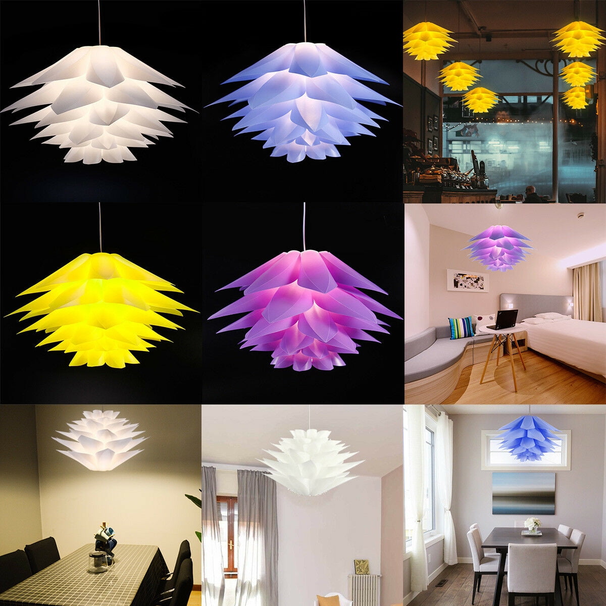 FRCOLOR Lamp Shade Ceiling Light Pendant Lampshade Wedding Lotus ...