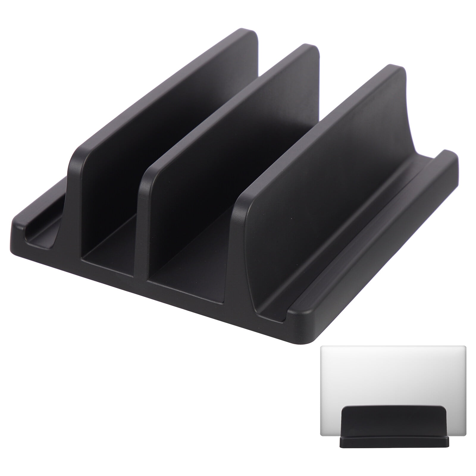 Unbranded Black Plastic Laptop Stand with Vertical Design for Stable ...