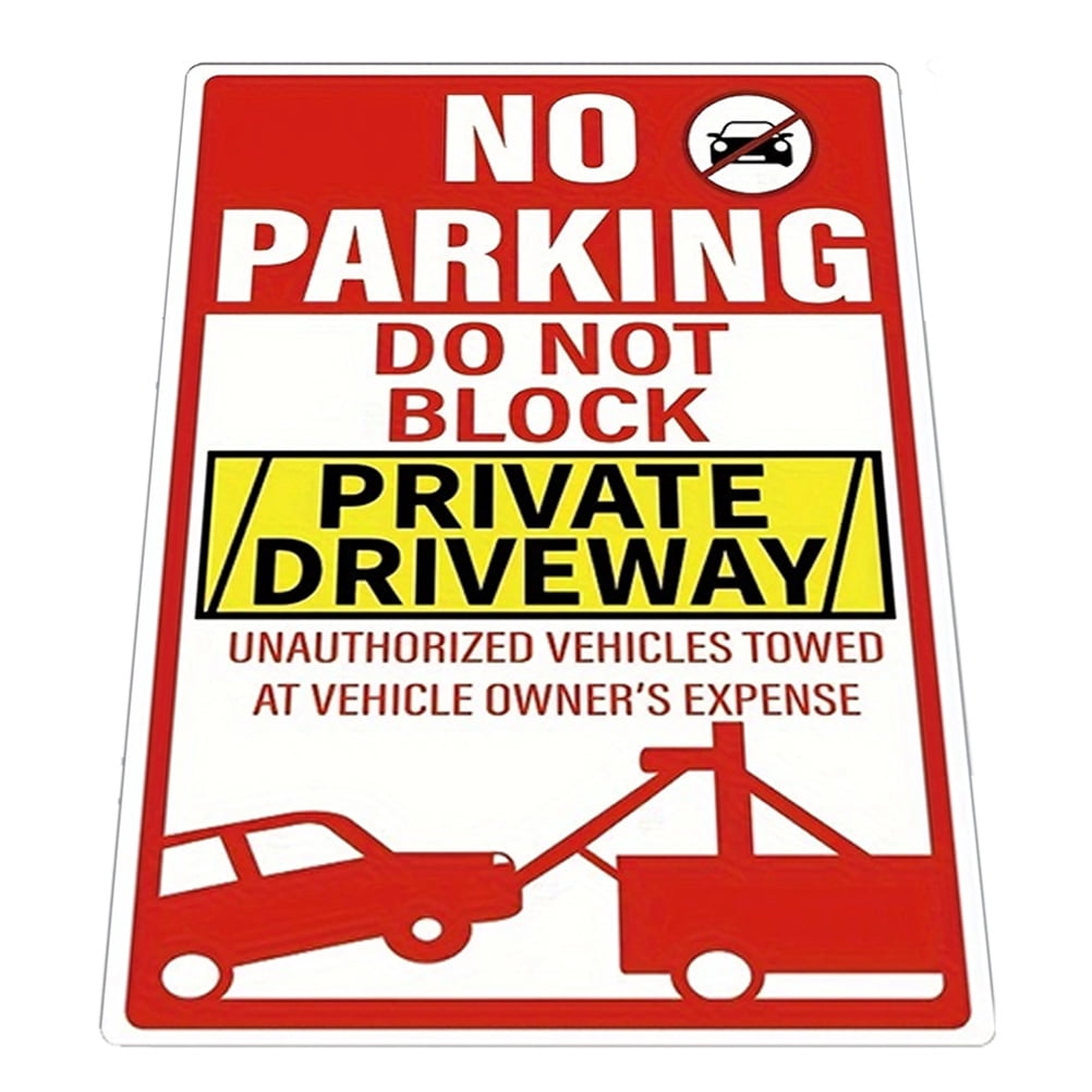 FRCOLOR Large No Parking Sign Do not Block Private Driveway Signs ...