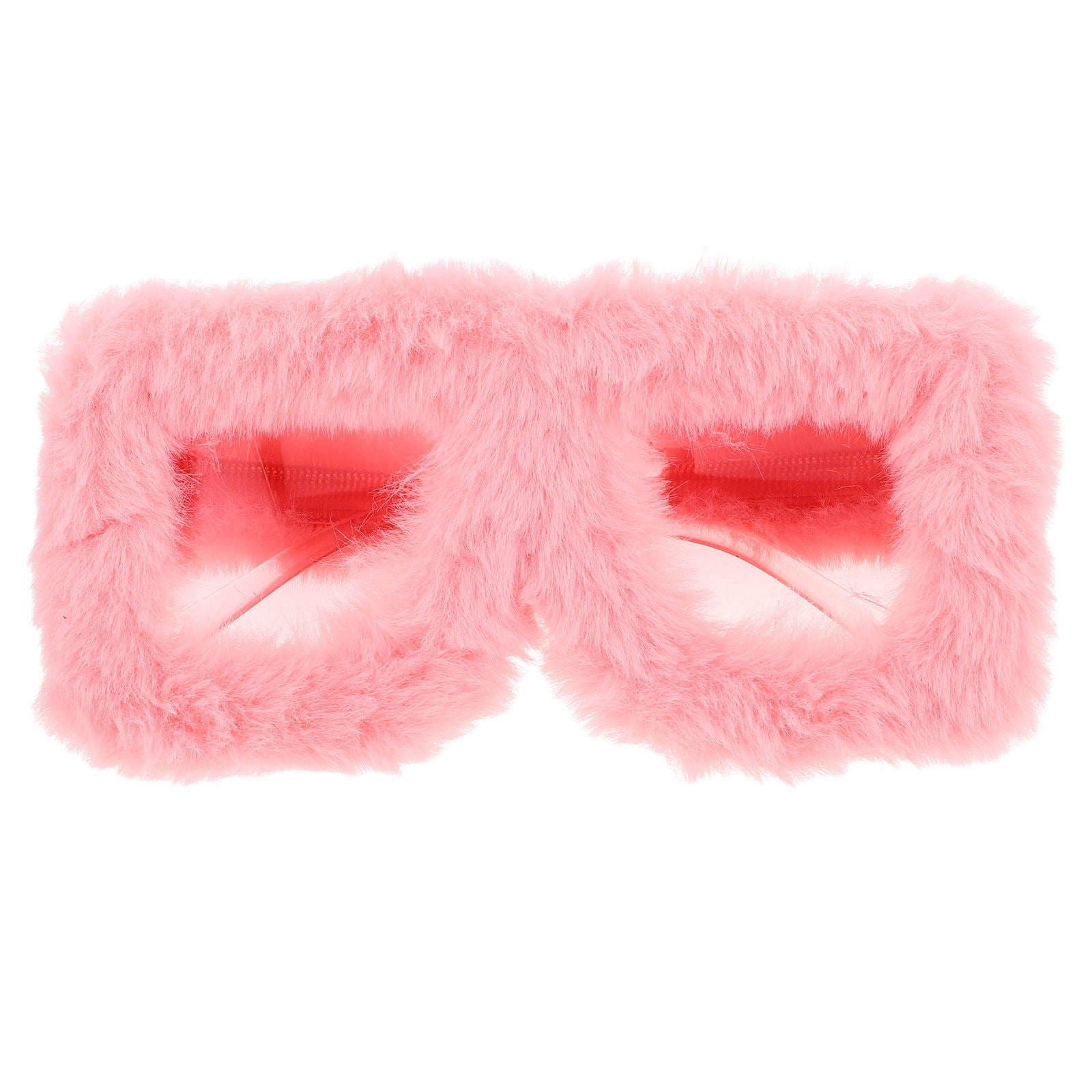 FRCOLOR Large Plush Sunglasses For Women With Square Frames Fluffy ...