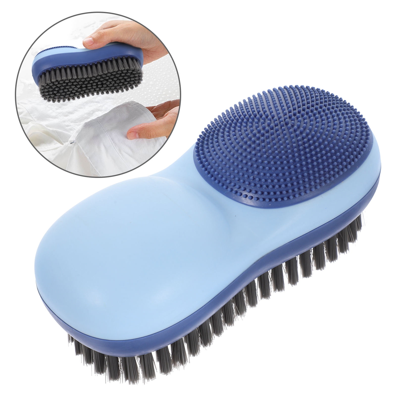 WASHWEPE Portable Clean Brush Cleaning Brush Ice Blue TPR 2Pcs Home ...