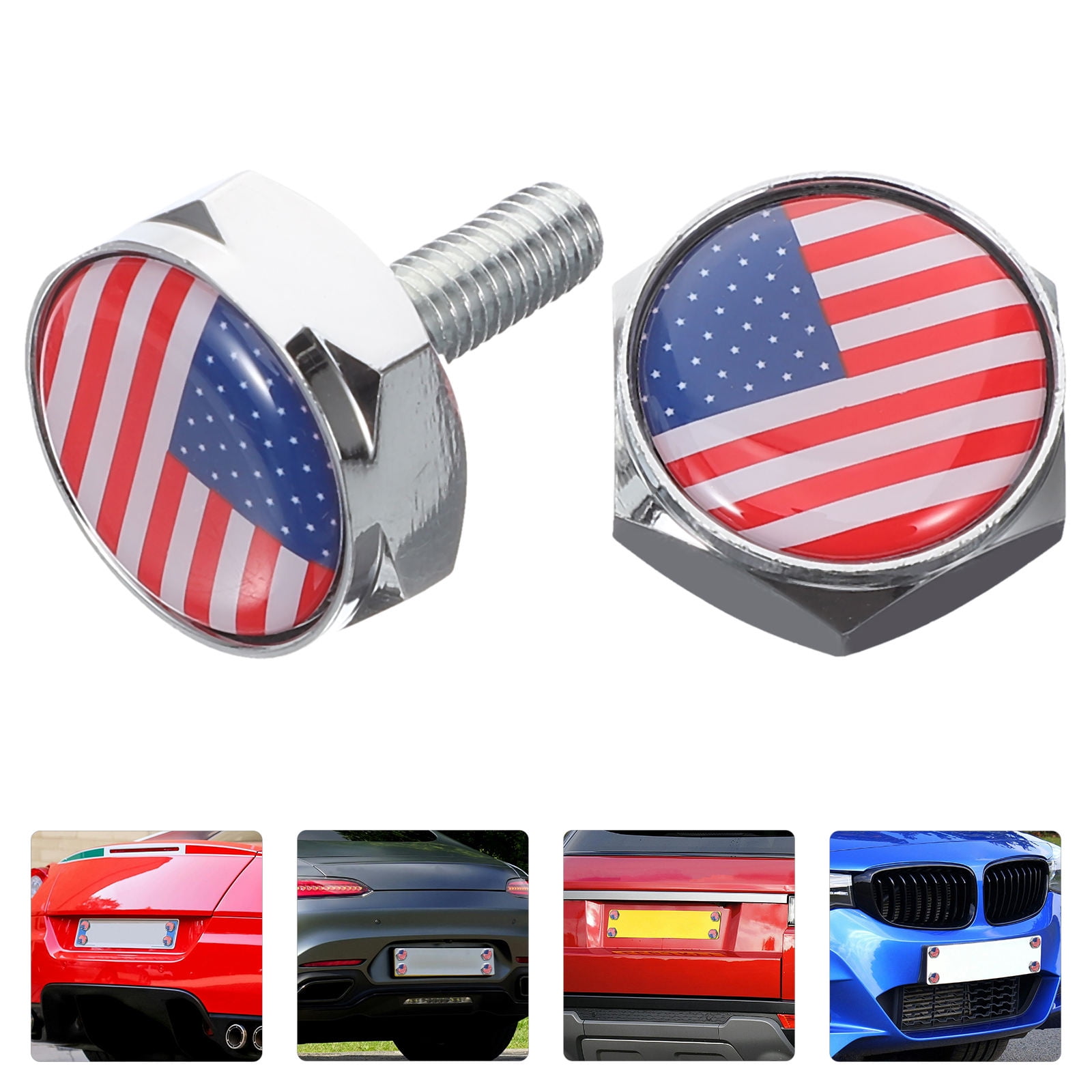 FRCOLOR License Plate Mounting Kit with Sturdy Metal Screws for Secure ...