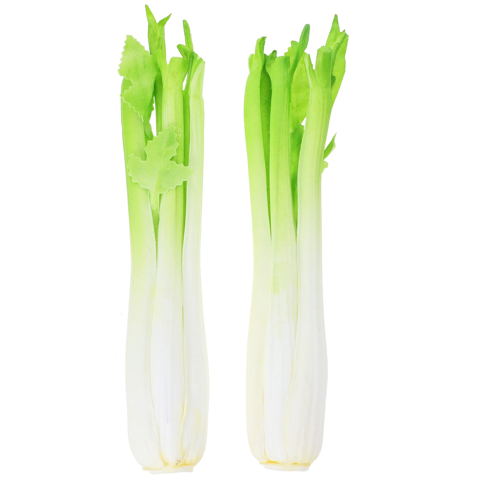 LABSERRON Artificial Celery Lifelike Celery Green 2Pcs 12.8X1.6X1.6In ...