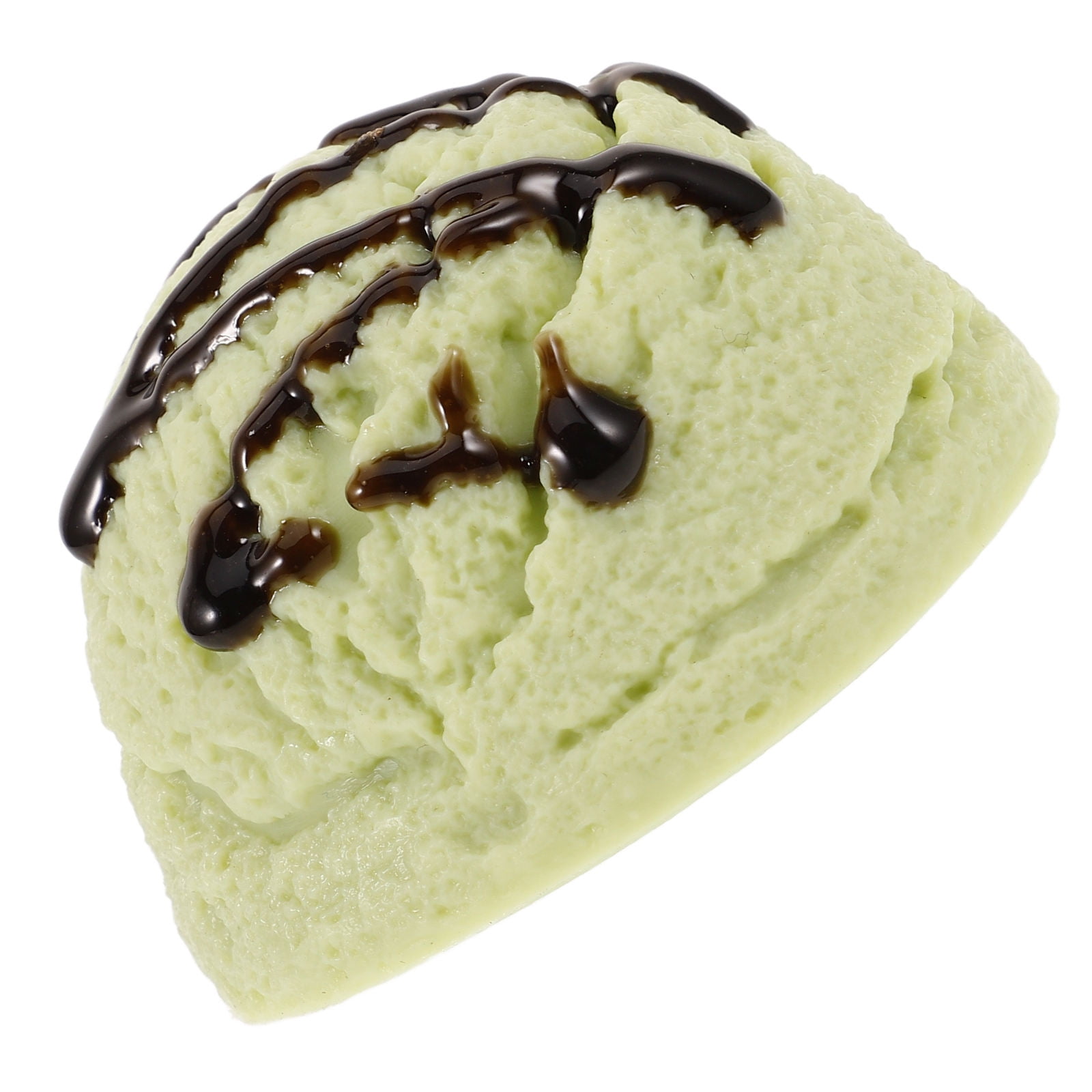 FRCOLOR Lifelike Ice Cream Balls Model for Decoration Made of PVC Green ...