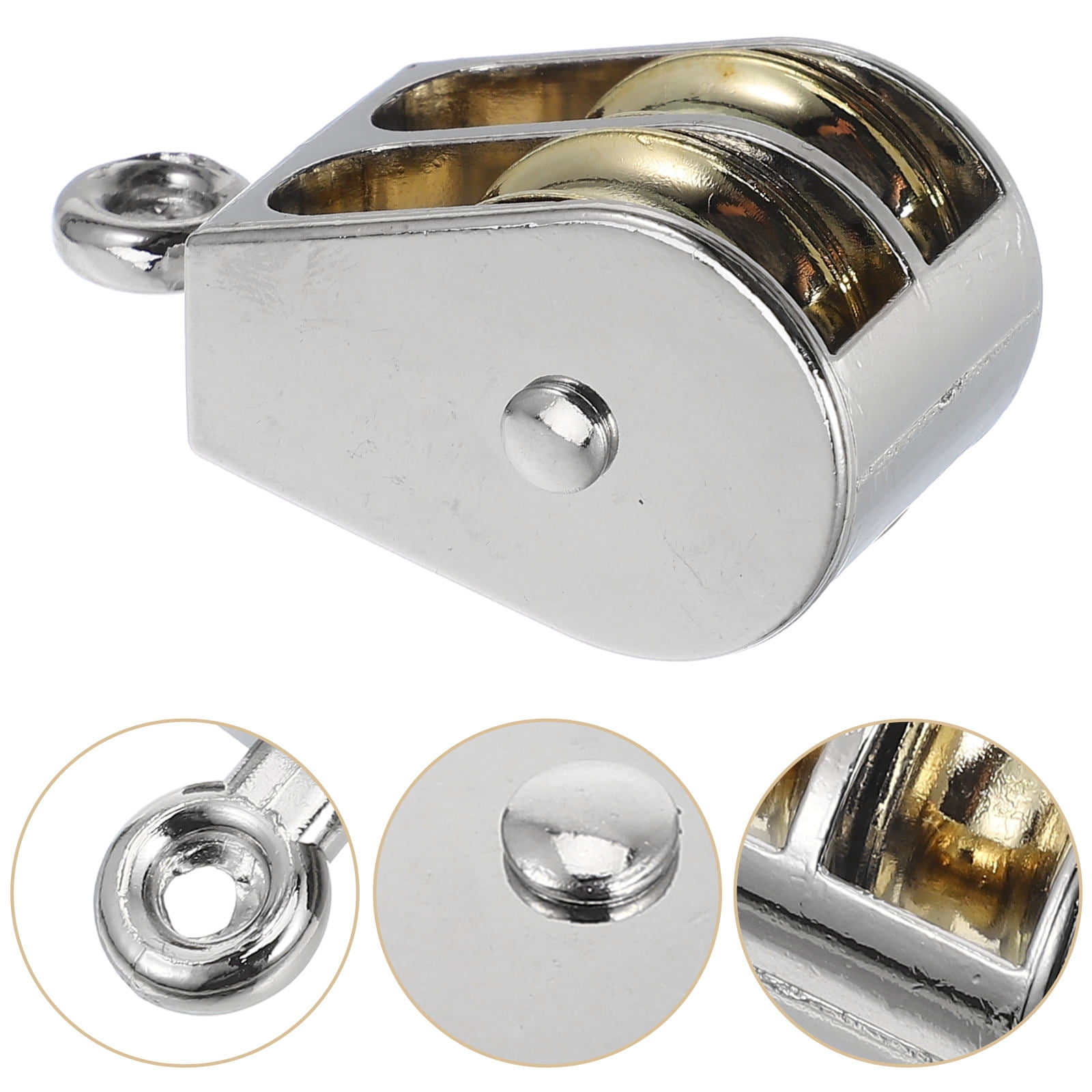 FRCOLOR Lift Pulley Lift Wheel Rope Cable Pulley Roller Hanging Wire ...