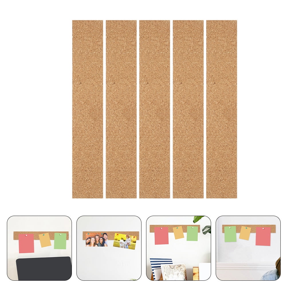 FRCOLOR Light Brown Cork Bulletin Strips for Office Use Self Adhesive ...