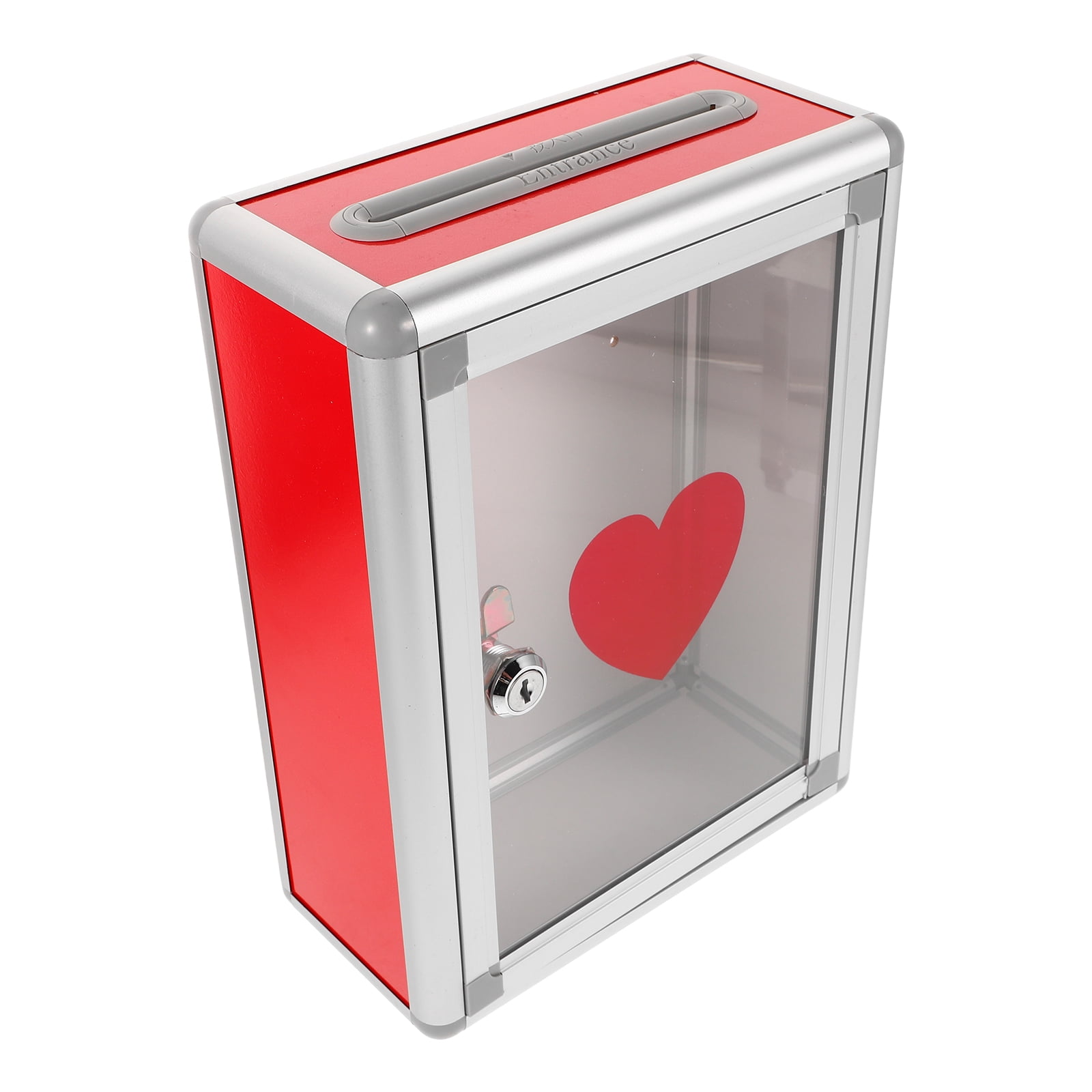 FRCOLOR Locking Mail Box Outdoor Wall Mount Mailbox Aluminum Alloy ...