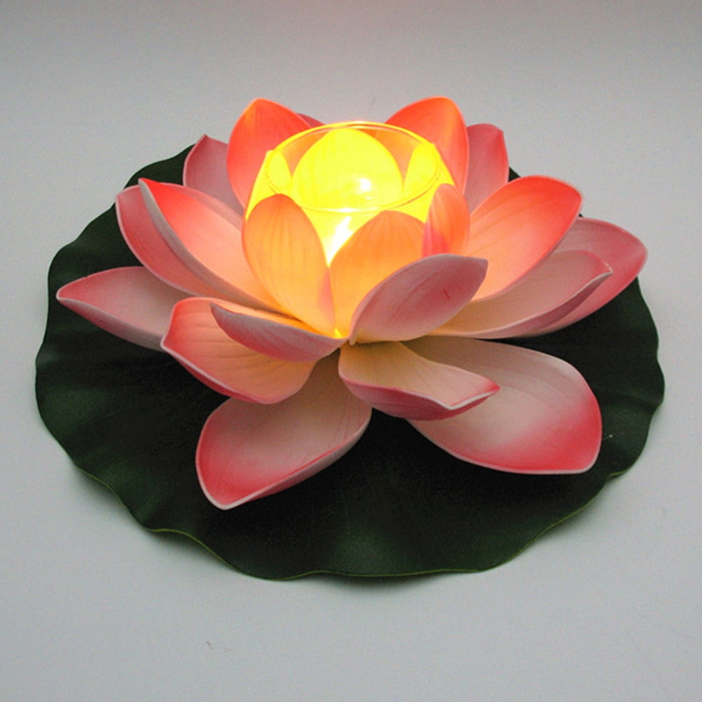 FRCOLOR Lotus Lantern Waterproof Lotus Lamp Lotus Shape Design ...