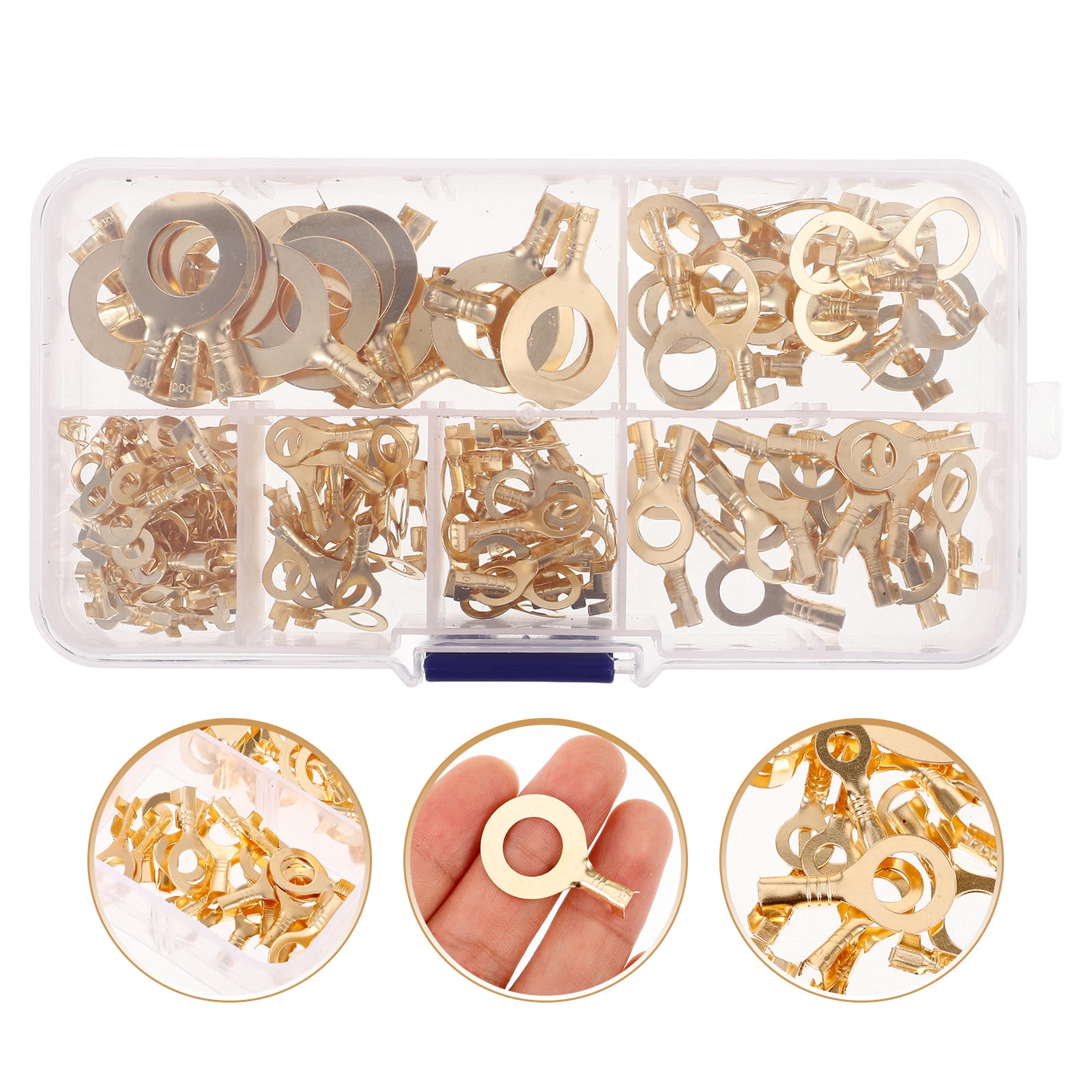 FRCOLOR Lugs Battery Ring Terminal Connector Wire End Wiring - Walmart.com