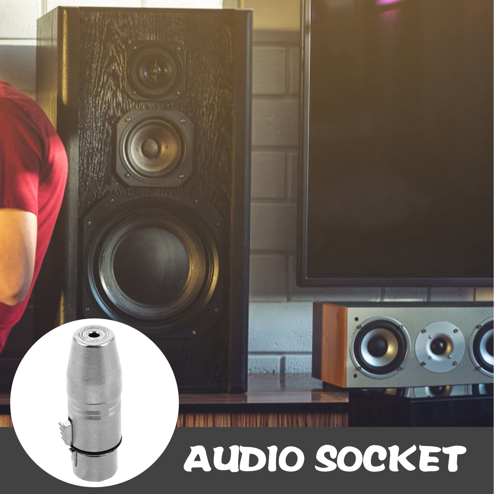 FRCOLOR MLINS Xlr to 1/8 Adapter 3 Pin Xlr Female to 3.5mm Female ...