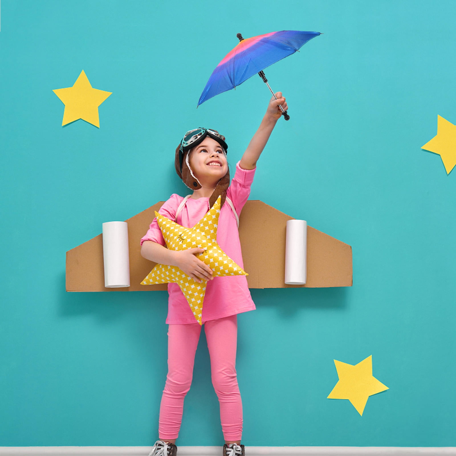 FRCOLOR Magician Stage Performance Umbrella Hand Appearing Umbrella ...