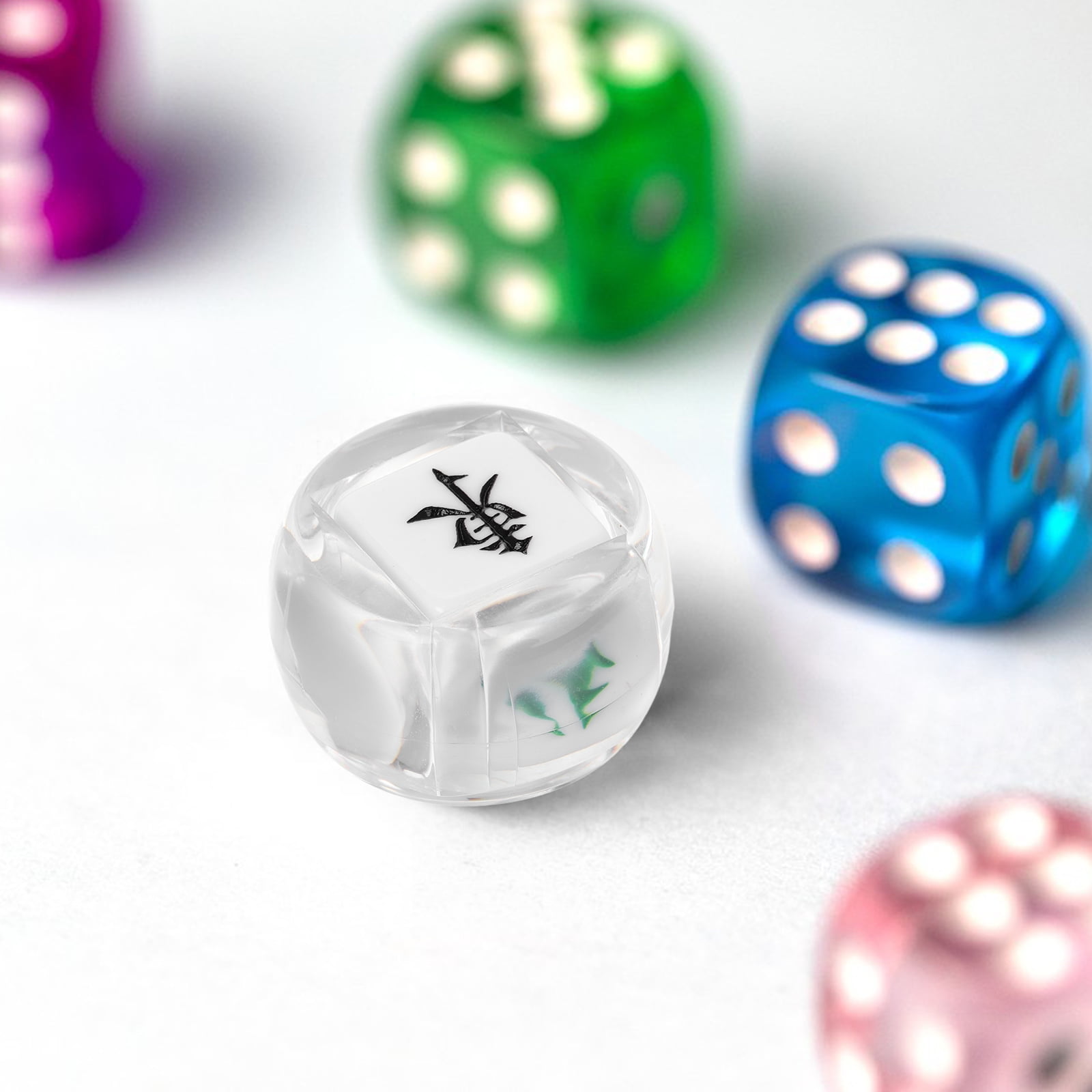 FRCOLOR Mahjong Dice Position Portable Mahjong Dice Wind Direction Dice ...