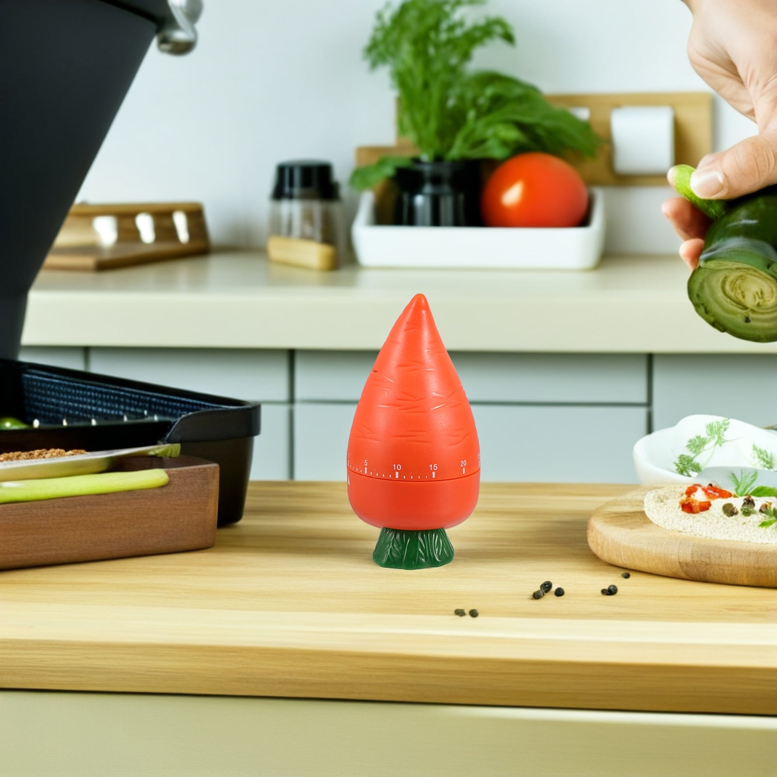 FRCOLOR Manual Carrot Timer Cute Kitchen Timer Egg Timer Cartoon ...