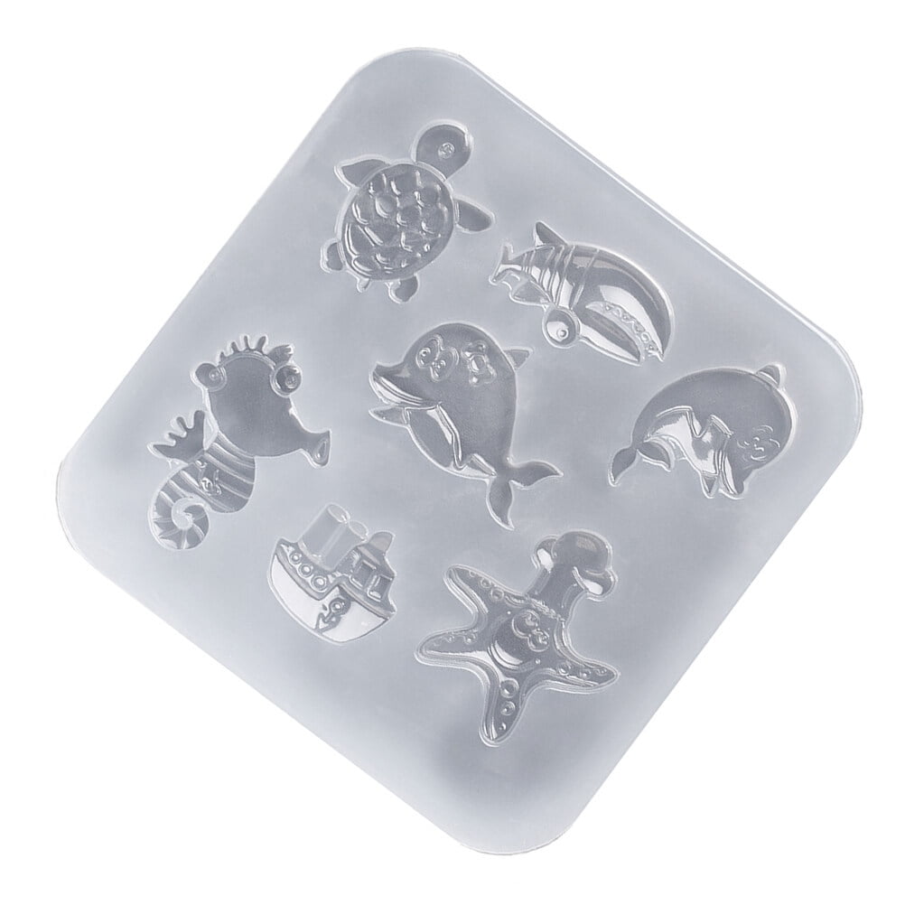 FRCOLOR Marine Animal Cake Mold Silicone Sea Turtle Dolphin Sea Horse ...