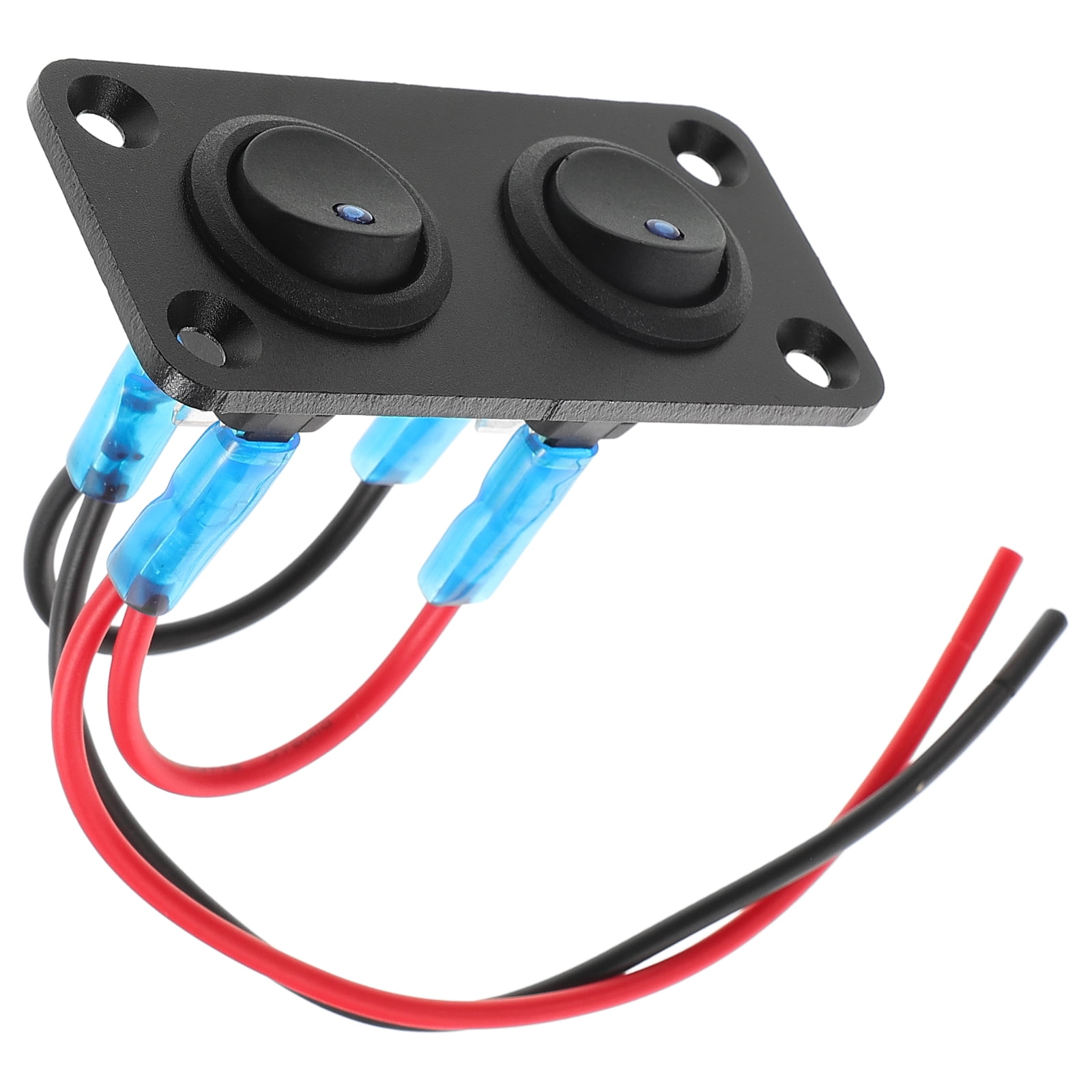 FRCOLOR Marine Switch Panel Car Modified Switch Panel 2 Gang Rocker ...