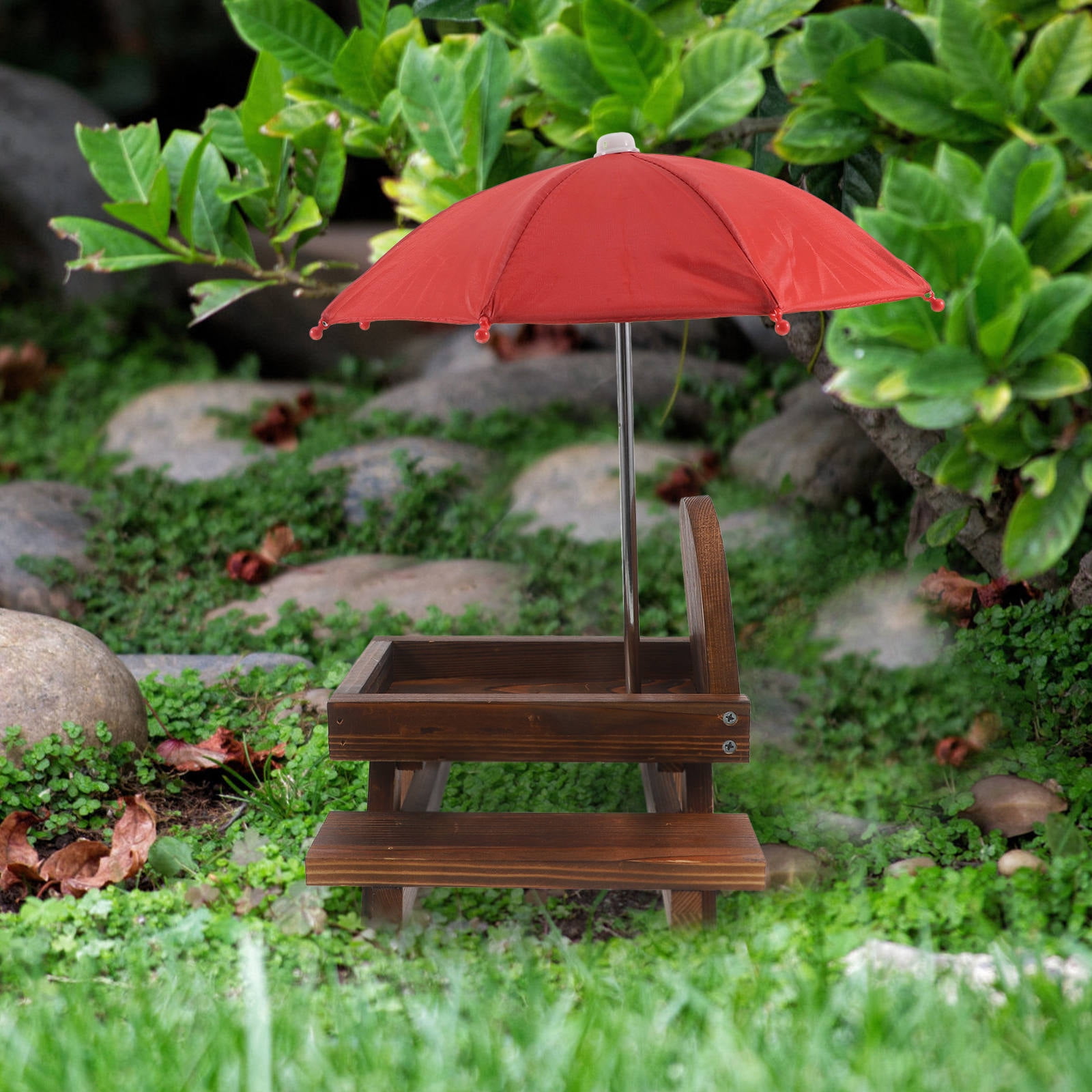 FRCOLOR Masteelf 1 Set Squirrel Feeder with Umbrella Squirrel Feeder ...
