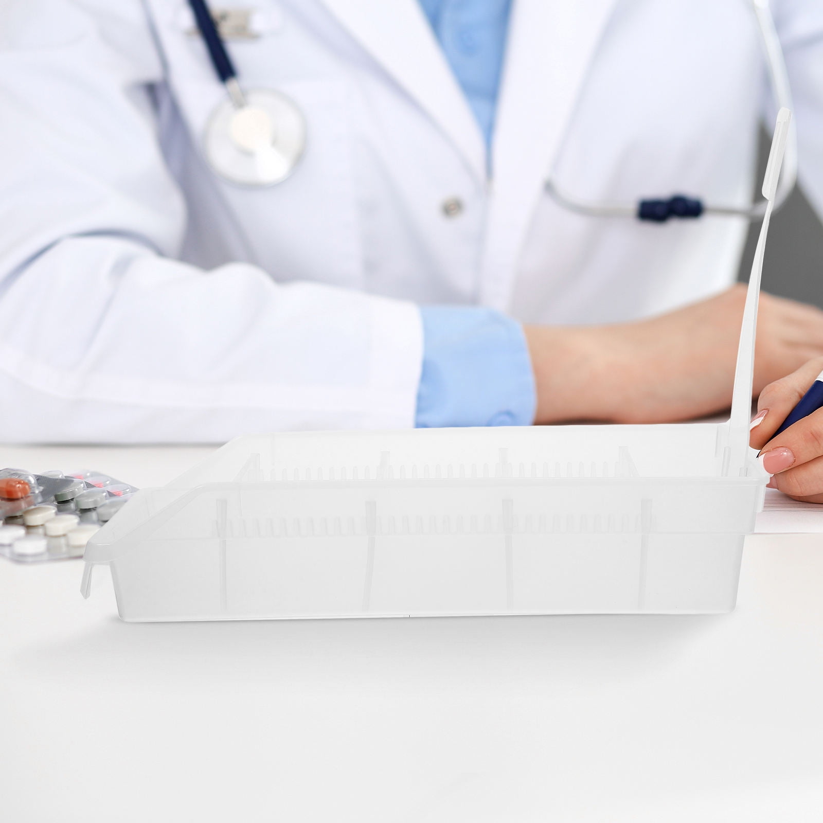 FRCOLOR Medical Storage Organizer With Compartments Infusion Bottle ...