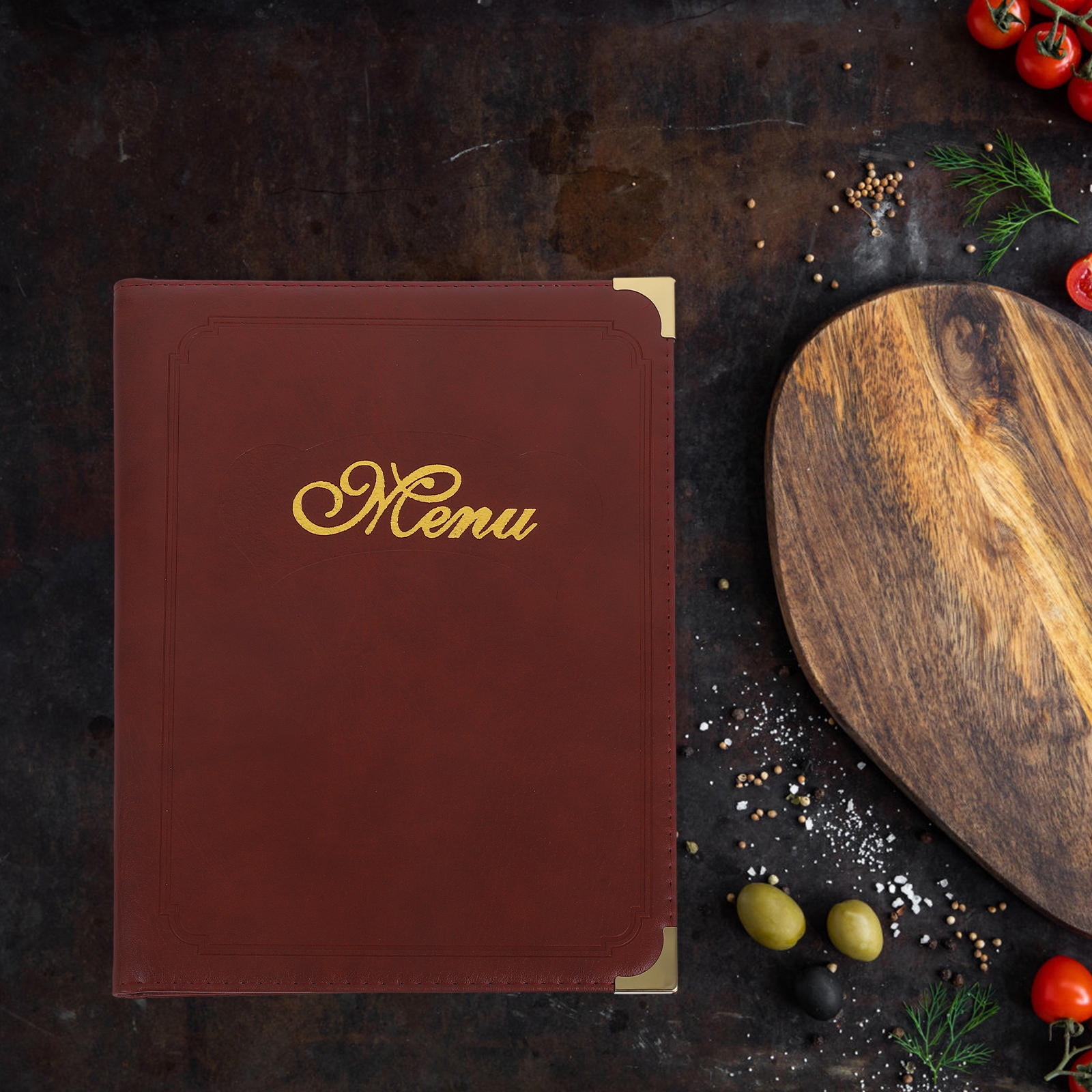 FRCOLOR Menu Covers 7-Page Menu Book Holder For Restaurants And Cafes ...