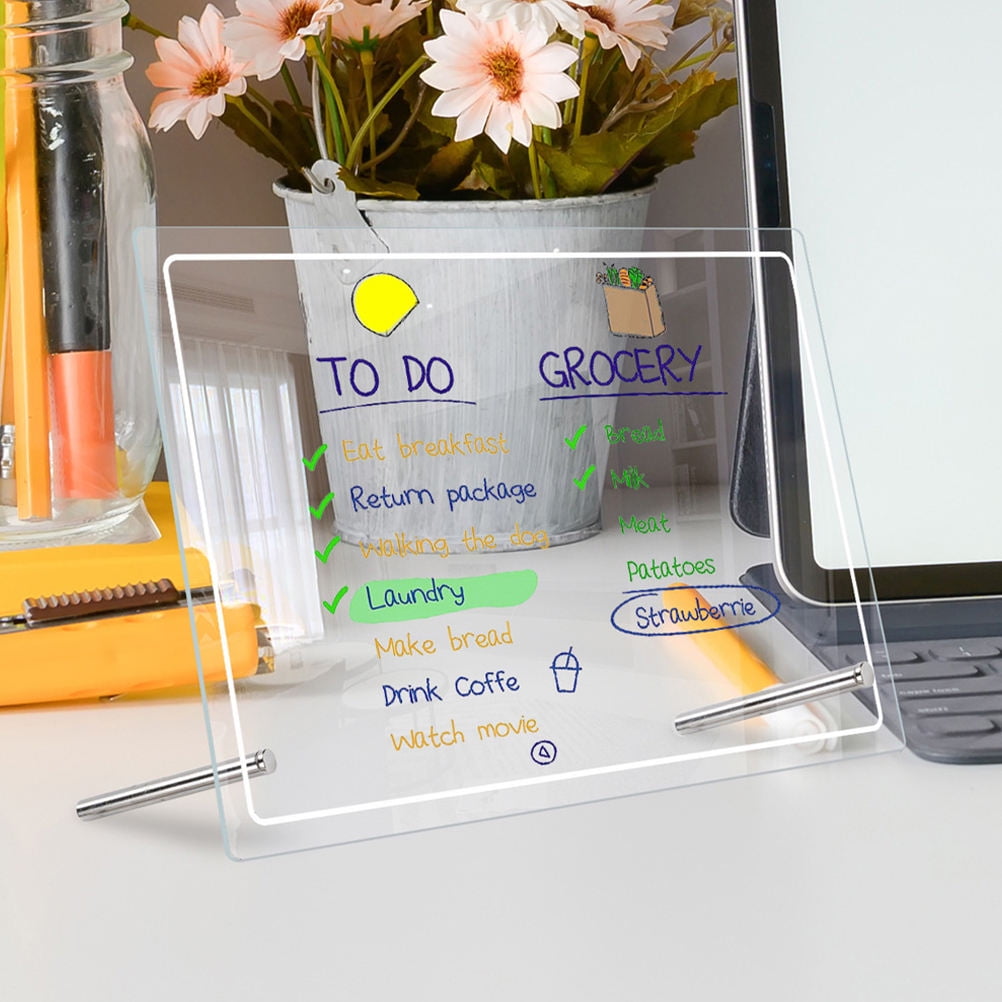 FRCOLOR Message Board Set Transparent Memo Writing Student - Walmart.com
