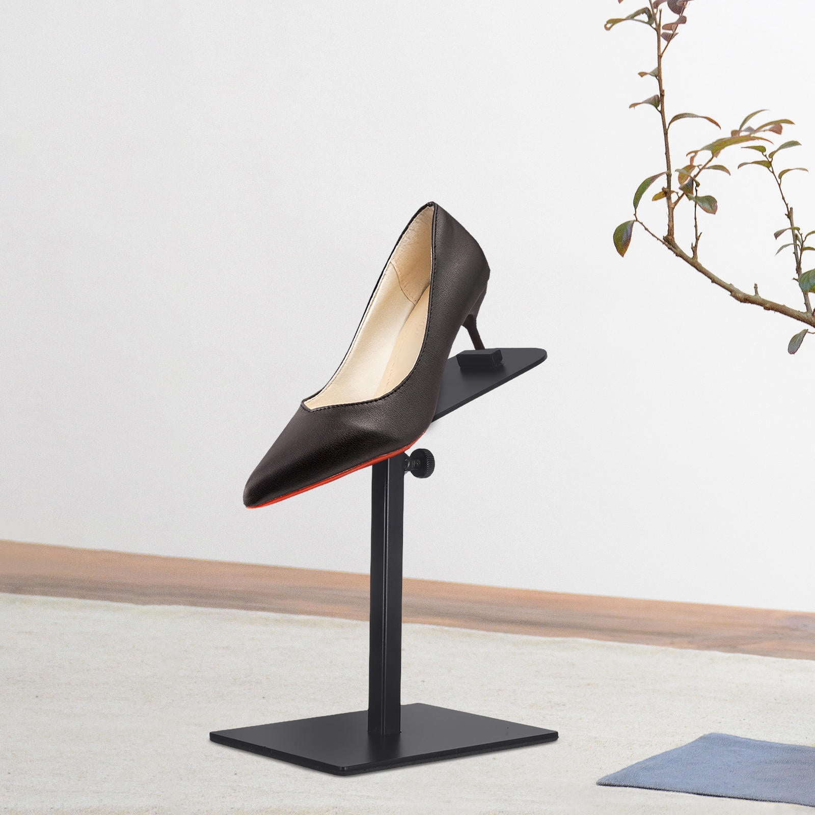 FRCOLOR Metal Adjustable Shoe Display Stand Stainless Steel Shoe Riser ...