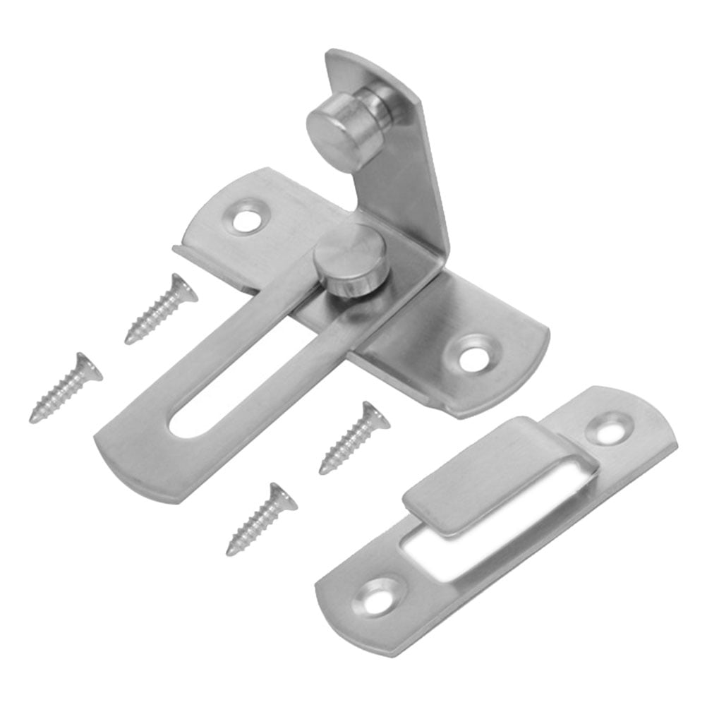 FRCOLOR Metal Door Latch Right Angle Buckle For Sliding Gates Stainless ...