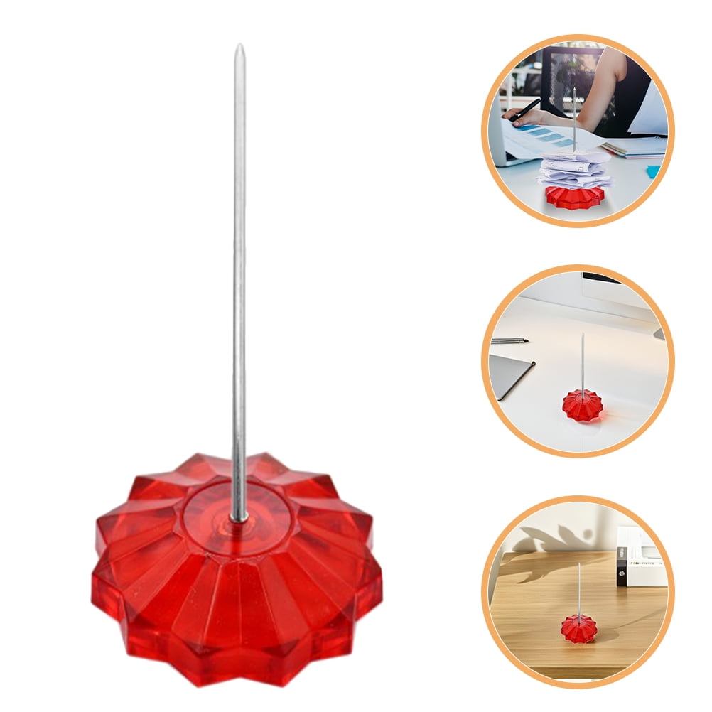 FRCOLOR Metal Order Spike Desk Memo Fork Receipt Holder Spike Check ...