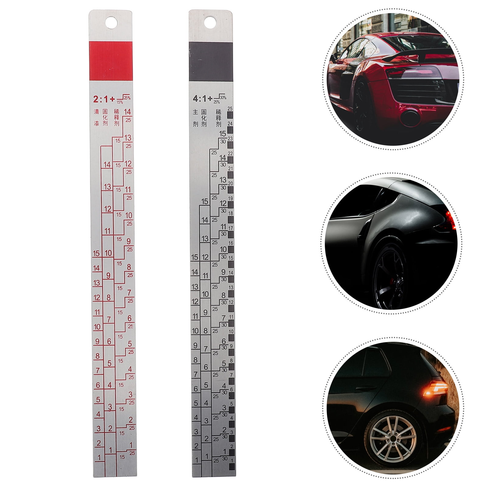 FRCOLOR Metal Paint Mixing Tool Automotive Paint Paint Measuring Scale ...